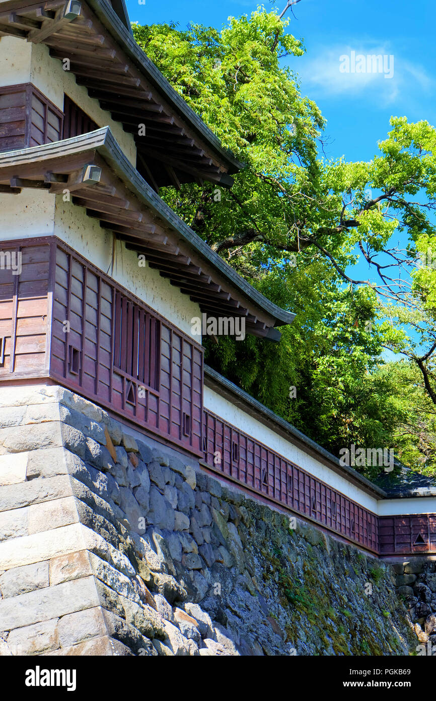 A tower of Takashima Castle Stock Photo - Alamy