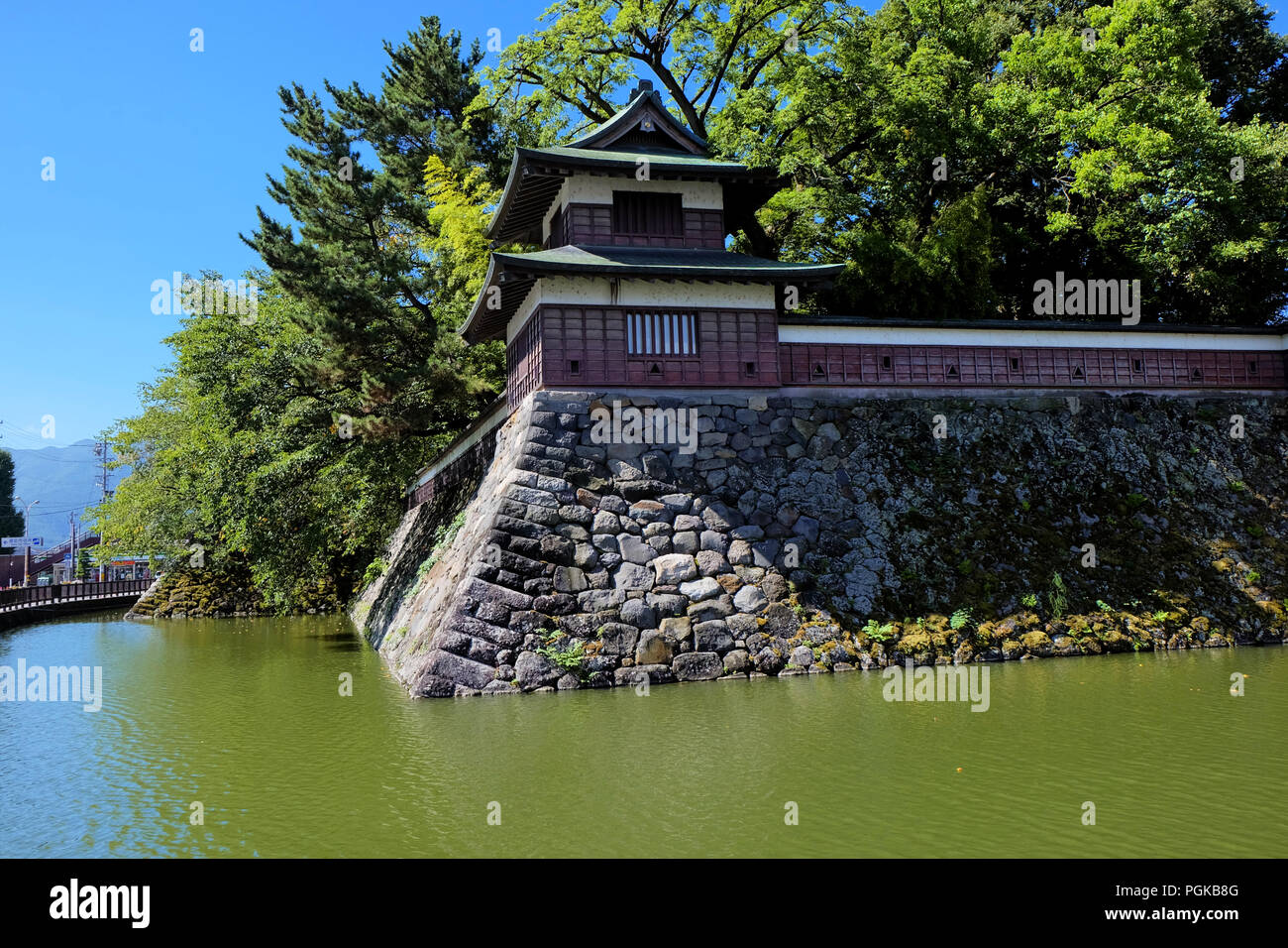 A tower of Takashima Castle Stock Photo - Alamy