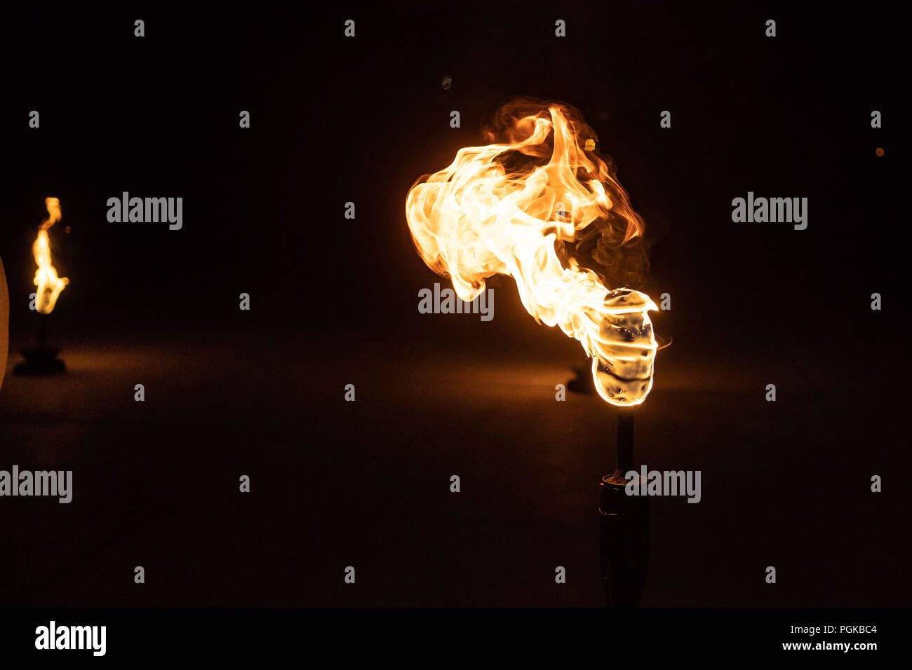 Man With Torch Light Dark Stock Photos & Man With Torch Light Dark ...