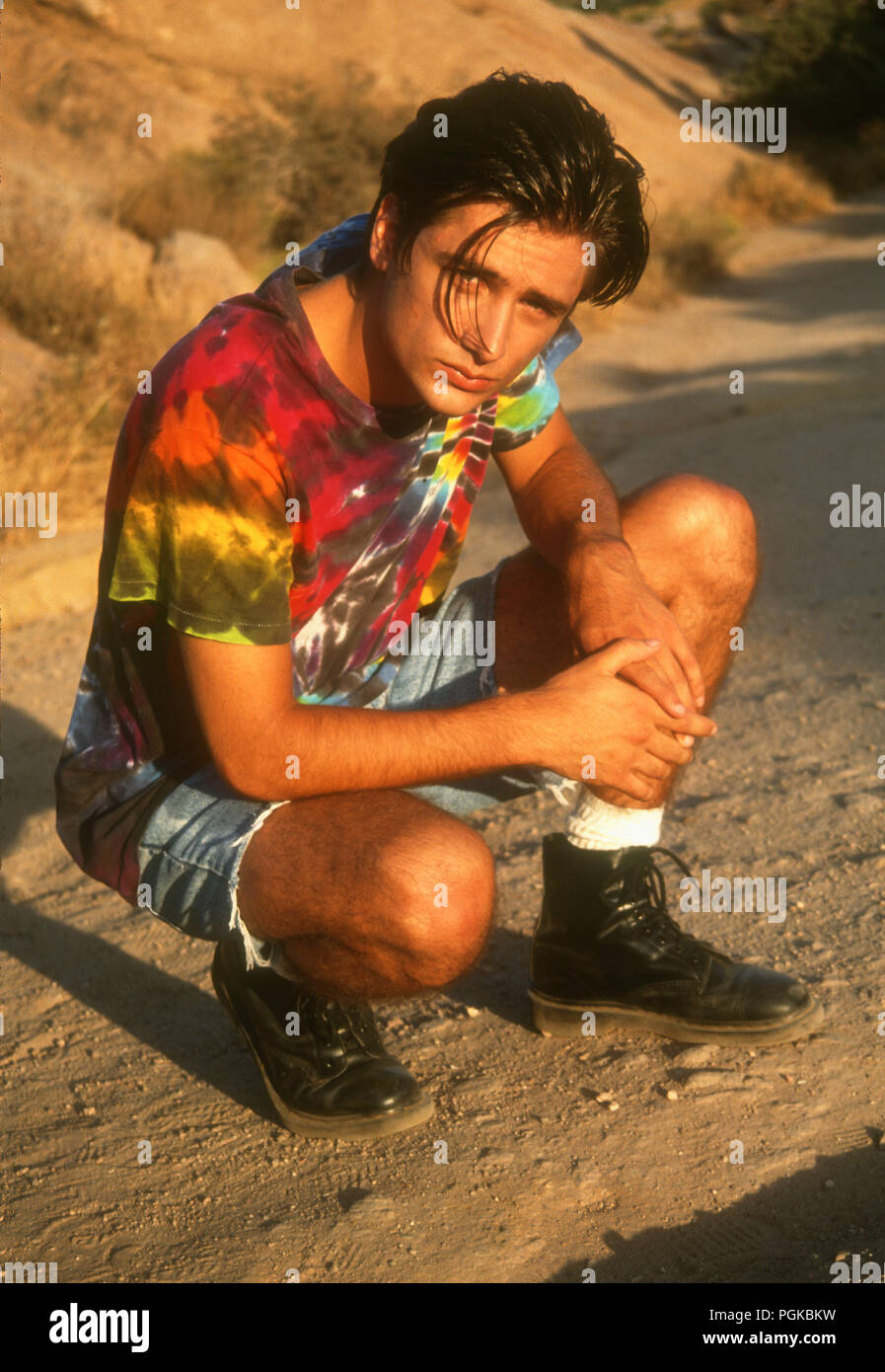 MOJAVE DESERT, CA - AUGUST 18: (EXCLUSIVE) Actor Louie Sabatasso poses ...