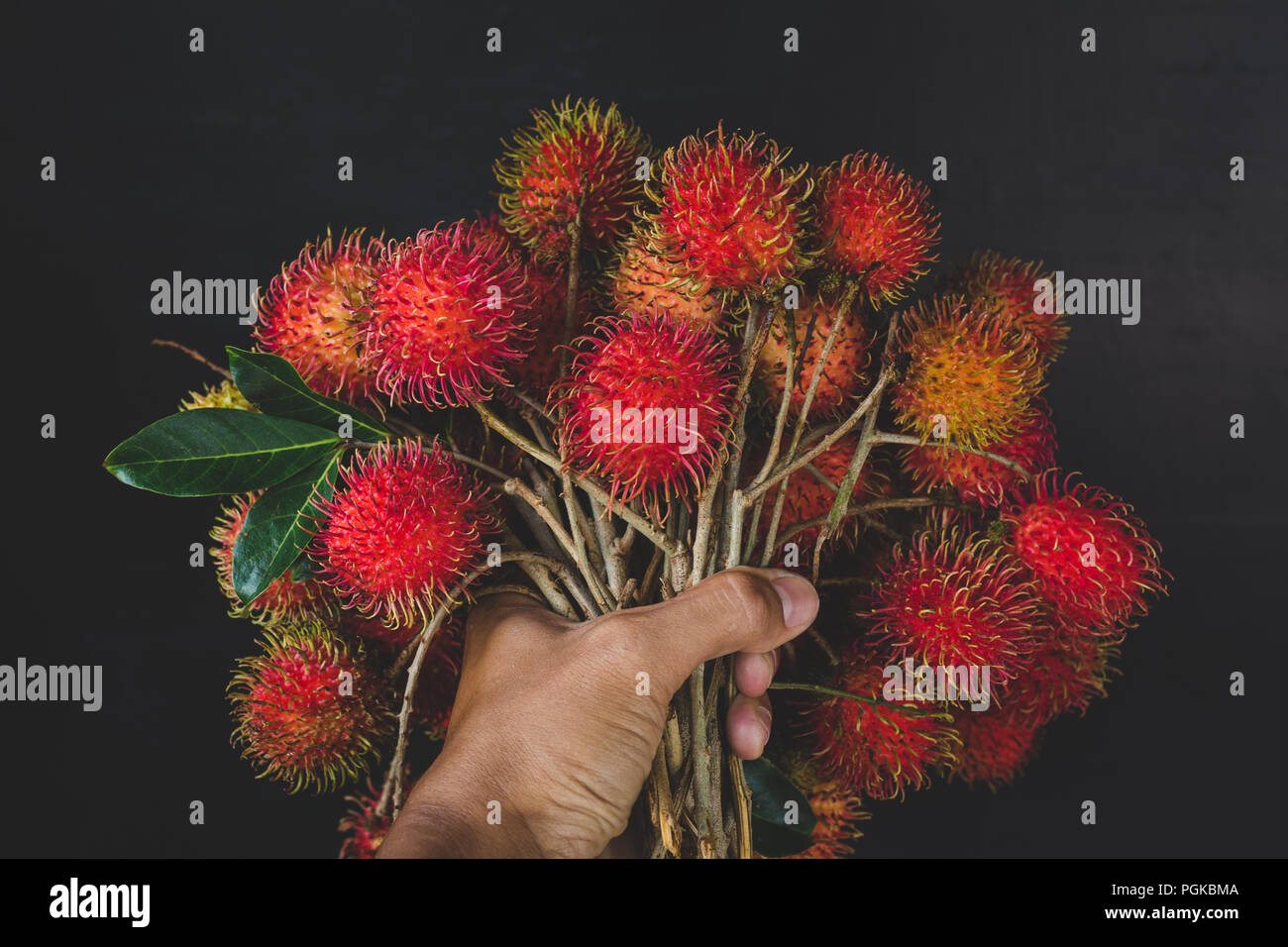 Fresh rambutan fruits Stock Photo - Alamy