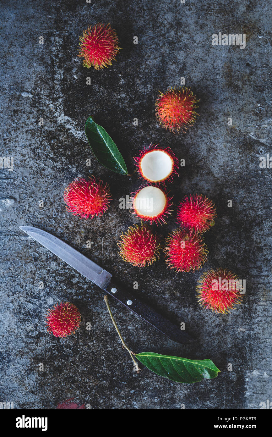 Fresh rambutan fruits Stock Photo - Alamy