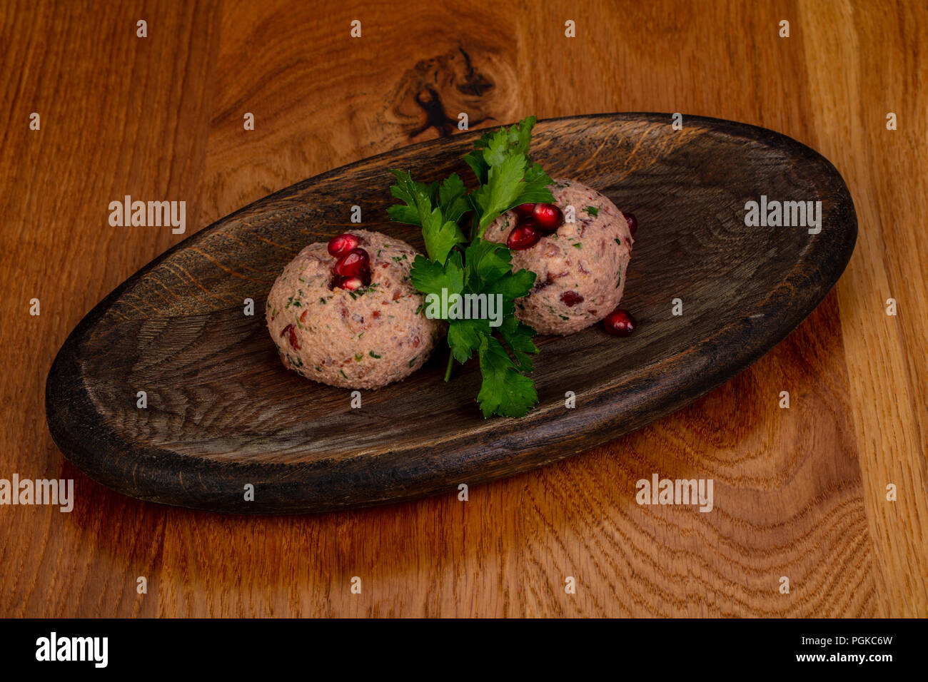 Georgian cuisine - Phali with spinach and beans Stock Photo - Alamy