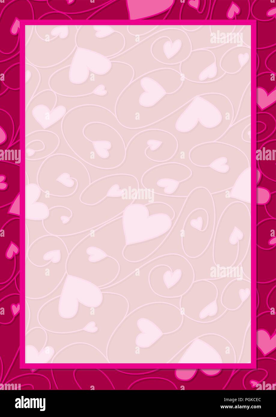 Swirly heart border in vector format Stock Vector Image & Art - Alamy