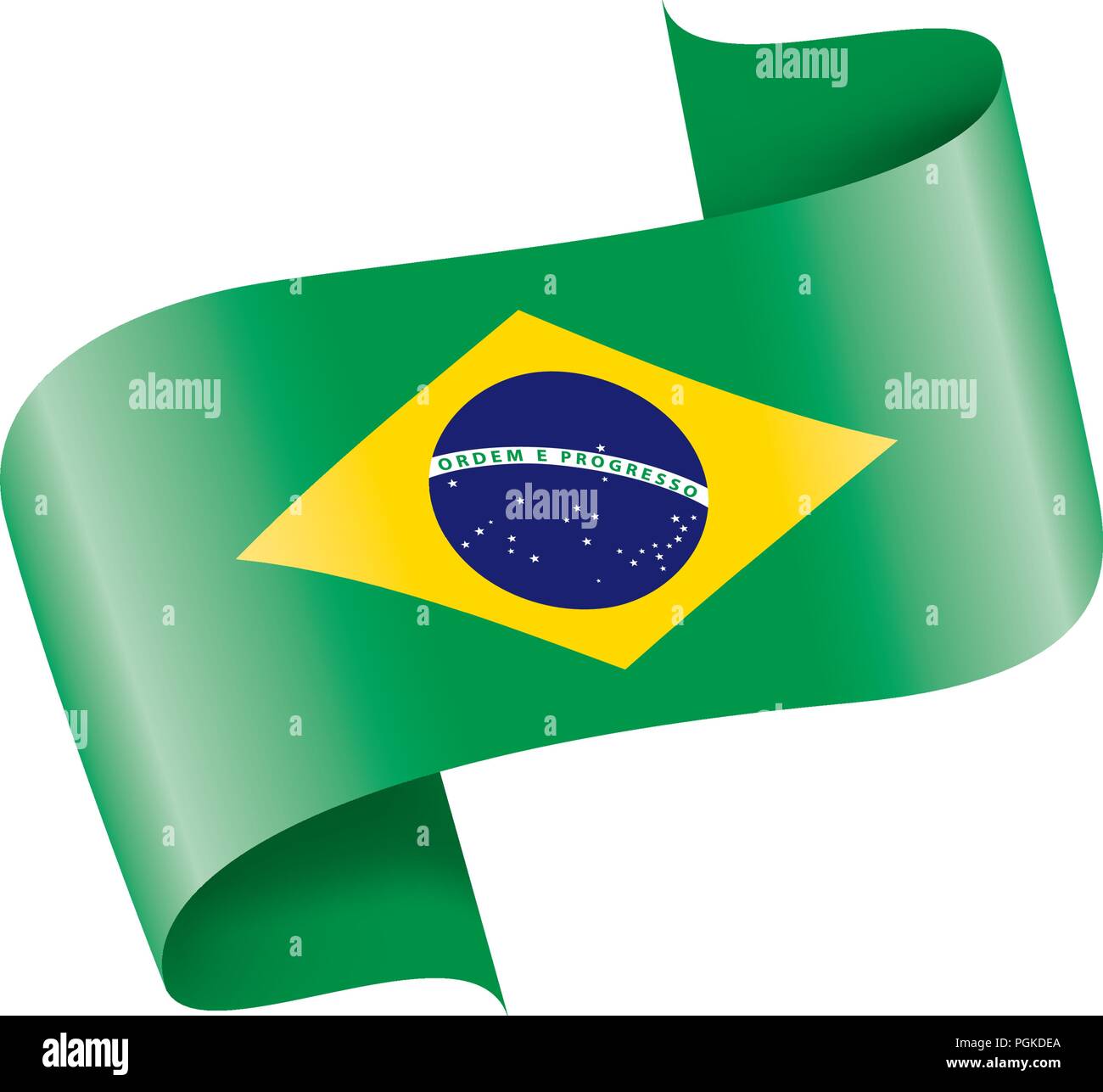 Brazil flag vector hi-res stock photography and images - Alamy