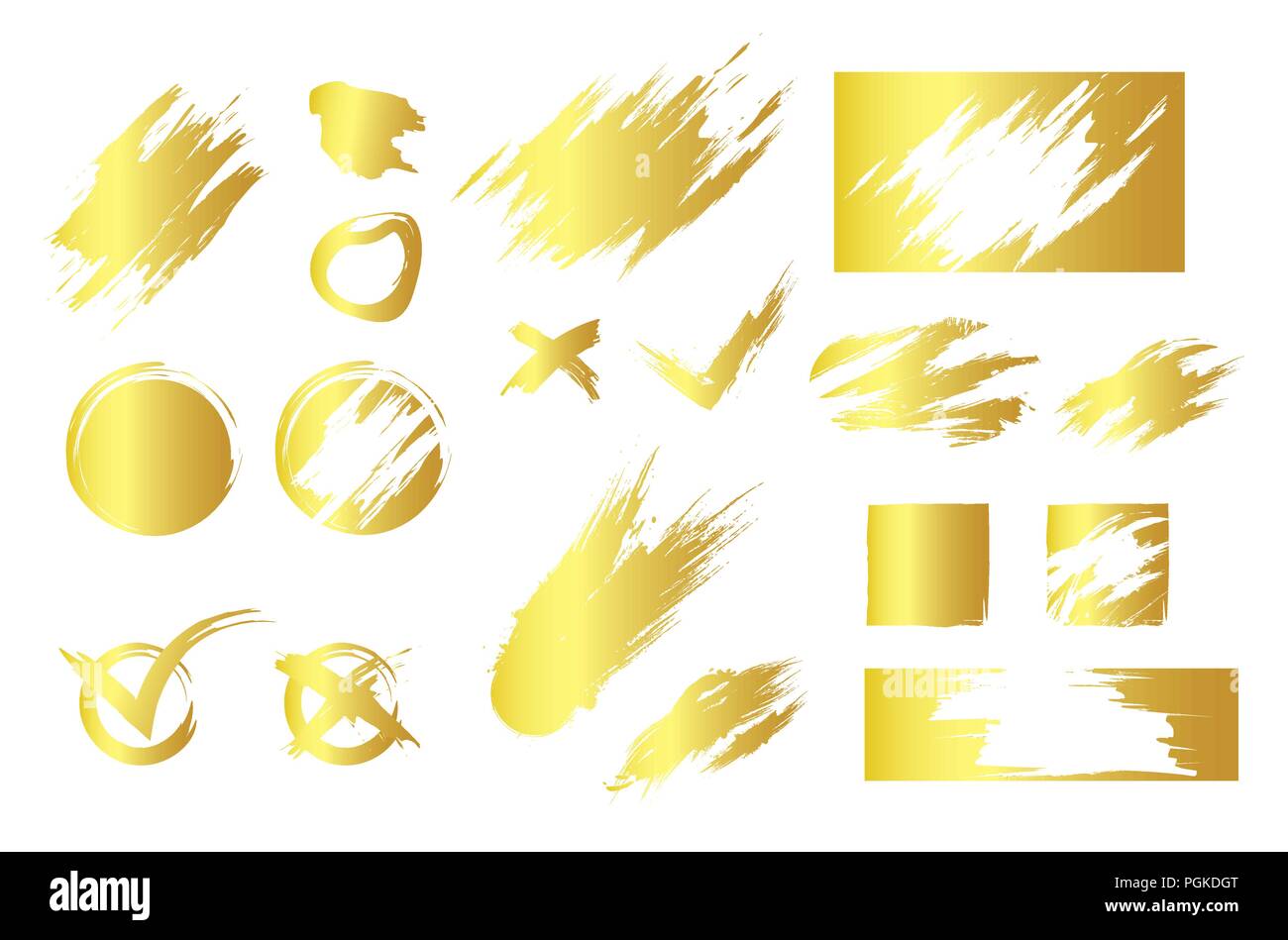 Golden smudges and symbols in vector Stock Vector Image & Art - Alamy