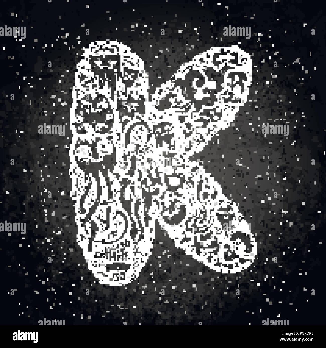 Letter K. Hand drawn doodled kids letter K. Cute monstred lettering ...