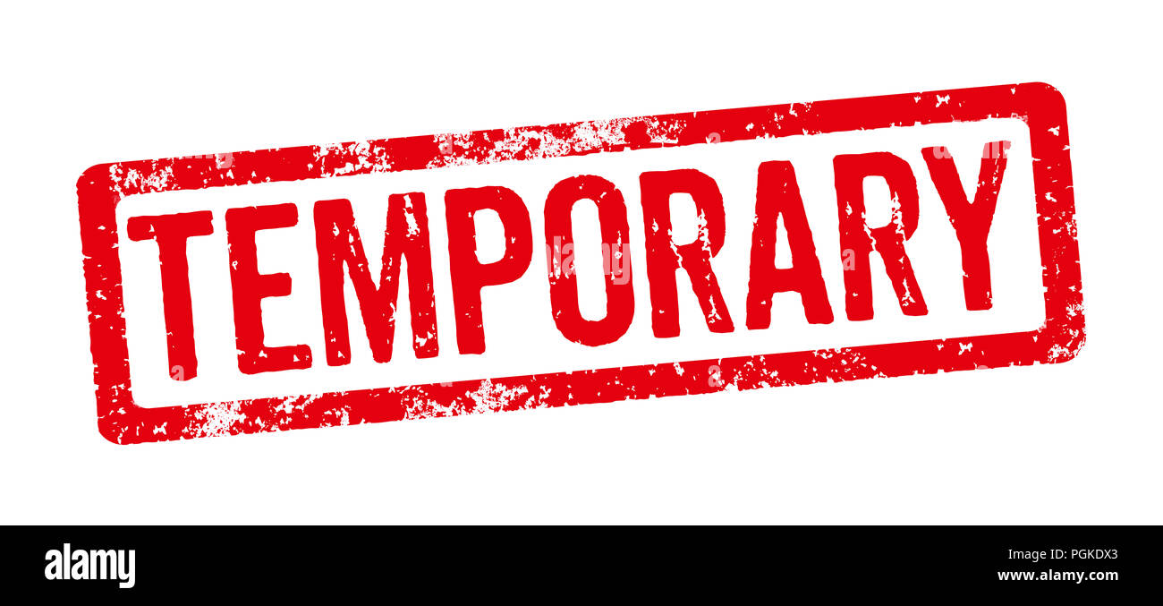 Red Stamp on a white background - Temporary Stock Photo - Alamy