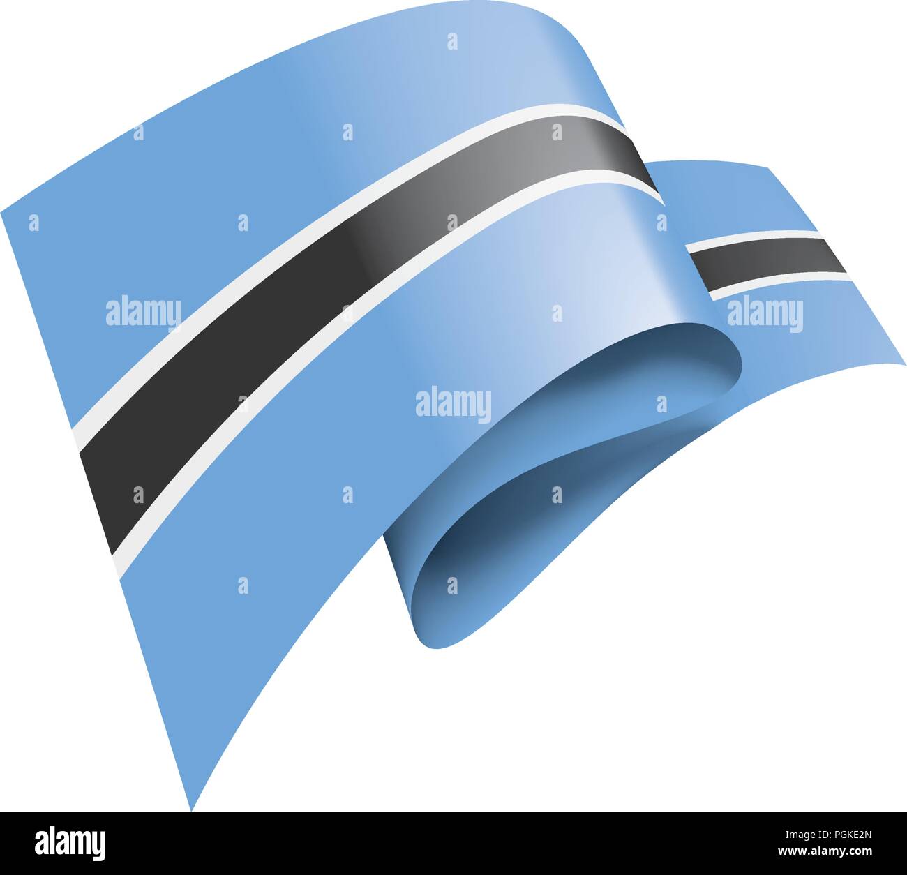 Botswana flag, vector illustration on a white background Stock Vector Image & Art - Alamy
