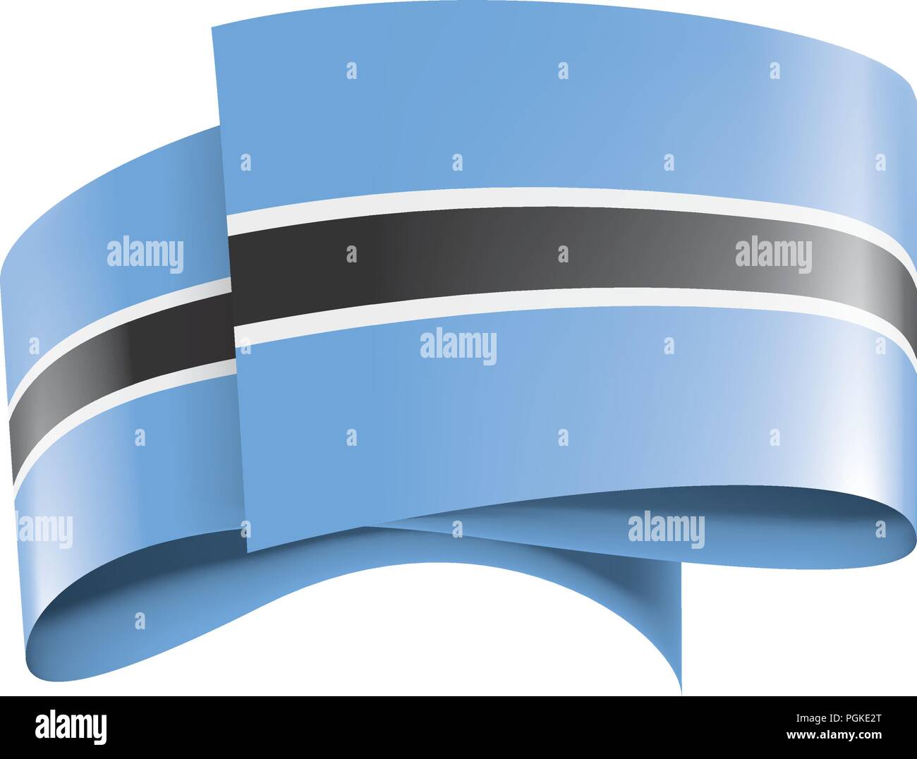 Botswana flag, vector illustration on a white background Stock Vector Image & Art - Alamy
