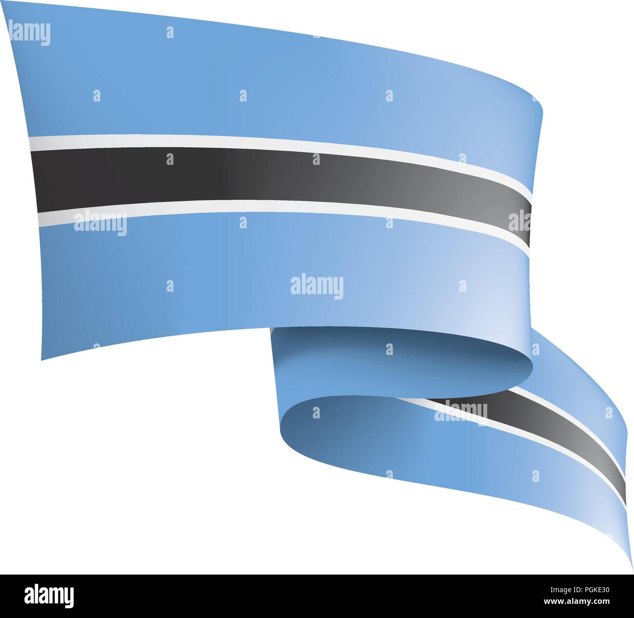 Botswana flag, vector illustration on a white background Stock Vector Image & Art - Alamy
