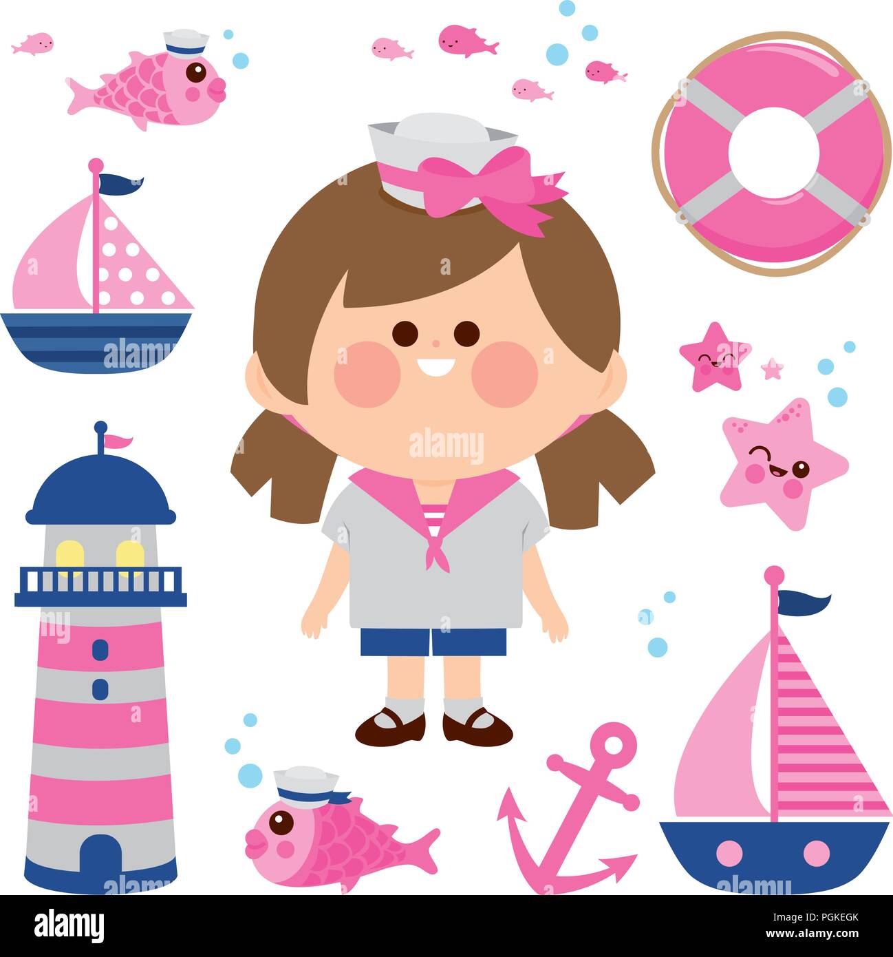 Child lifebuoy Stock Vector Images - Alamy