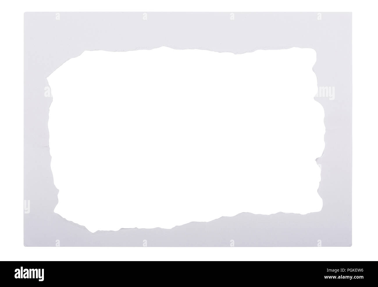 Cracked hole frame background Cut Out Stock Images & Pictures - Alamy