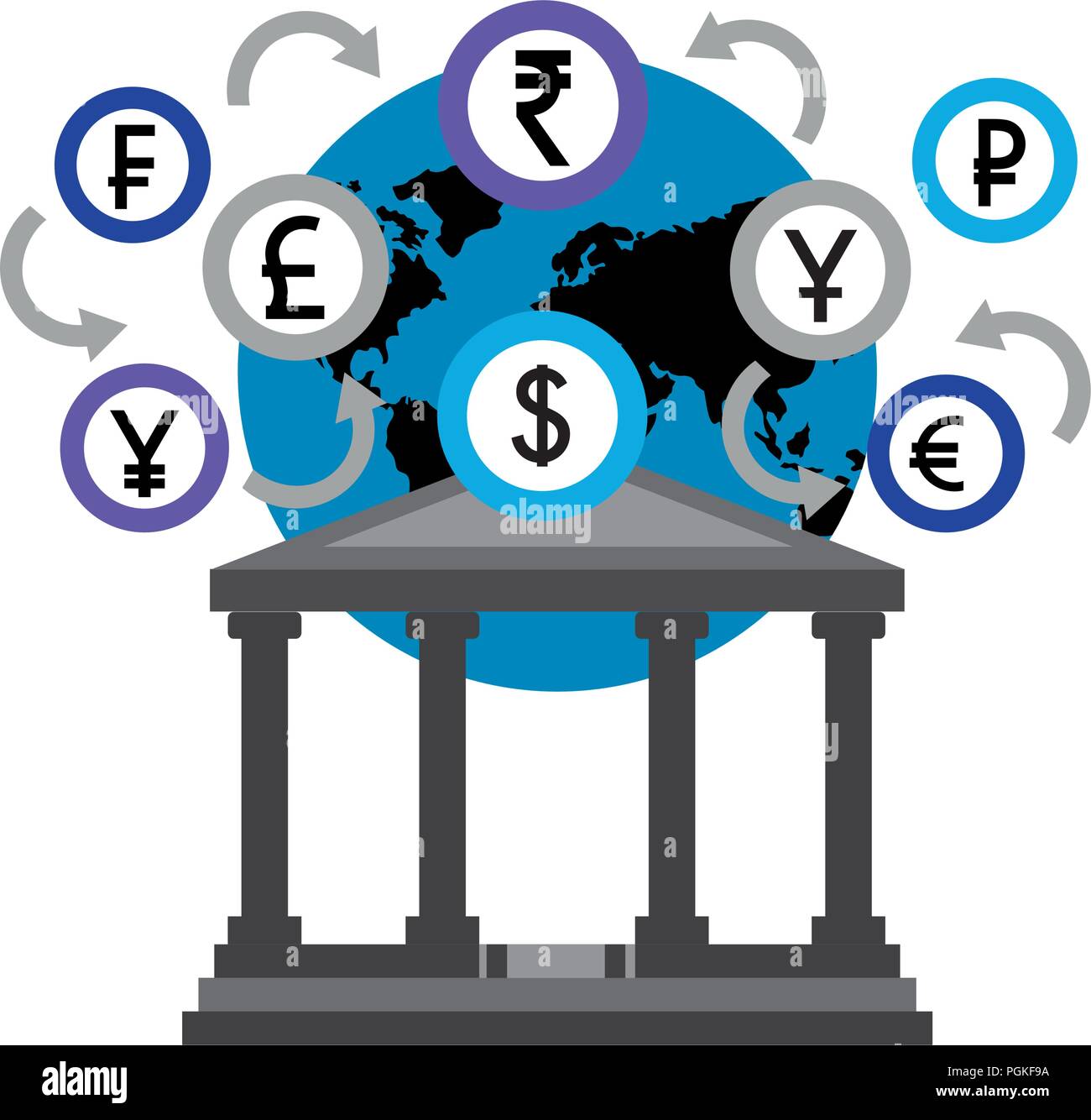 Foreign investment map Stock Vector Images - Alamy