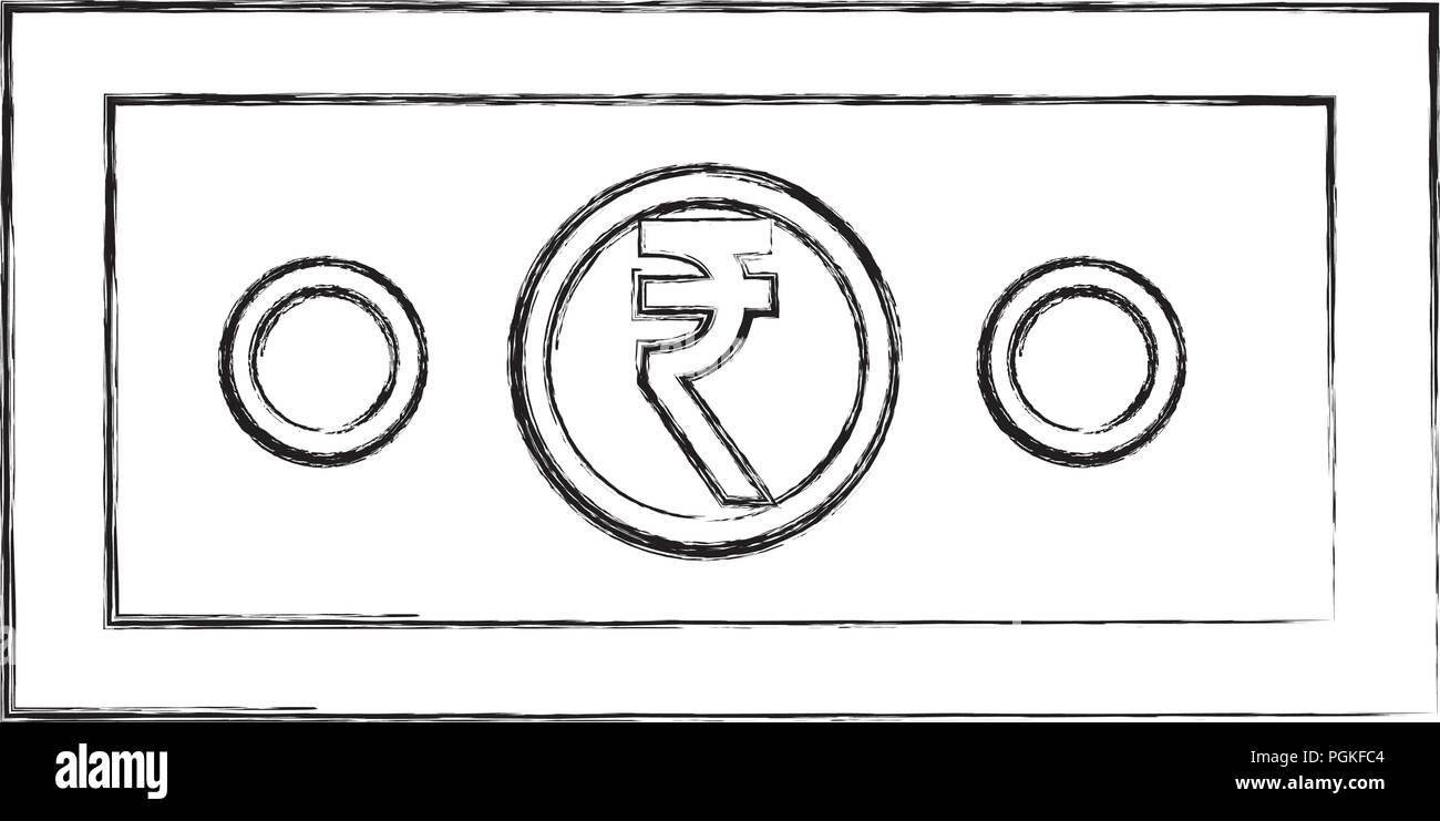 Indian rupee currency note sign Stock Vector Images - Alamy