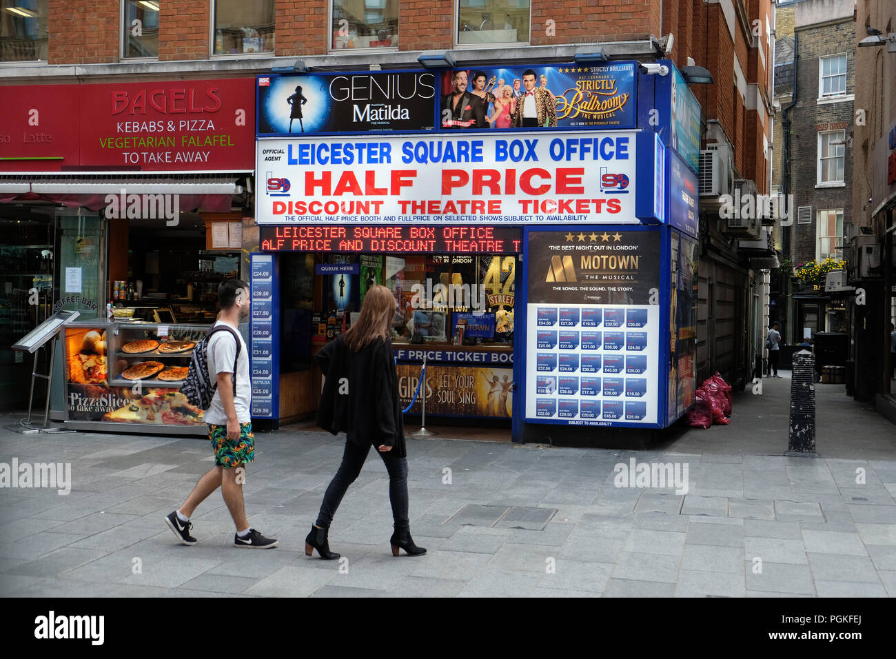 Leicester square ticket booth hi-res stock photography and images - Alamy