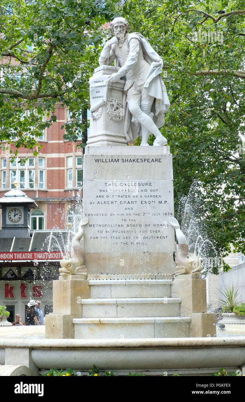 Shakespeare statue leicester square hi-res stock photography and images ...