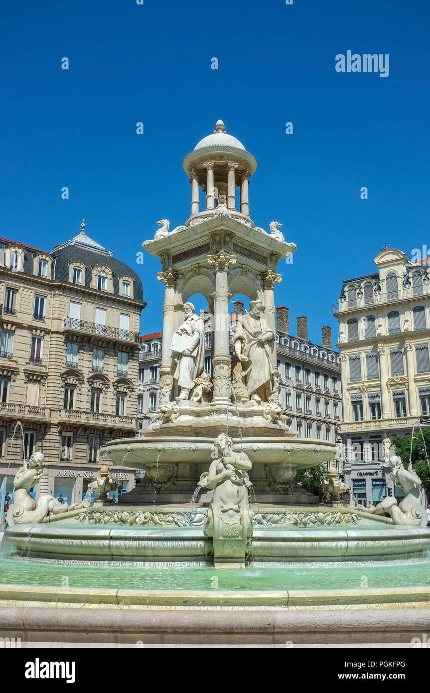 Jacobins Square, Place des Jacobins Lyon, France Stock Photo - Alamy