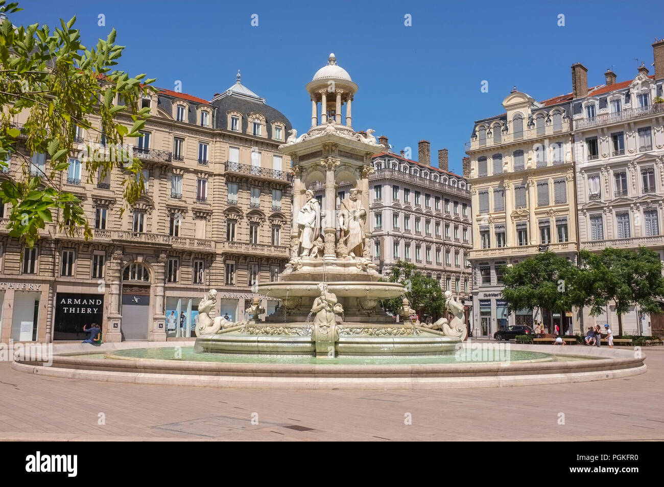 Jacobins Square, Place des Jacobins Lyon, France Stock Photo - Alamy