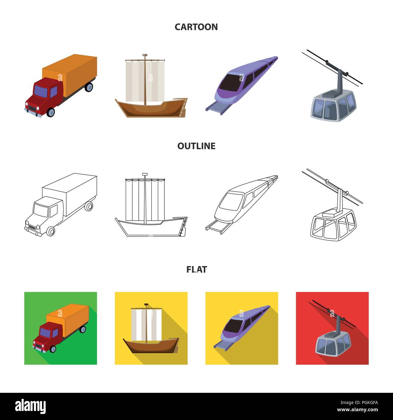 Modes of transport vector vectors hi-res stock photography and images ...