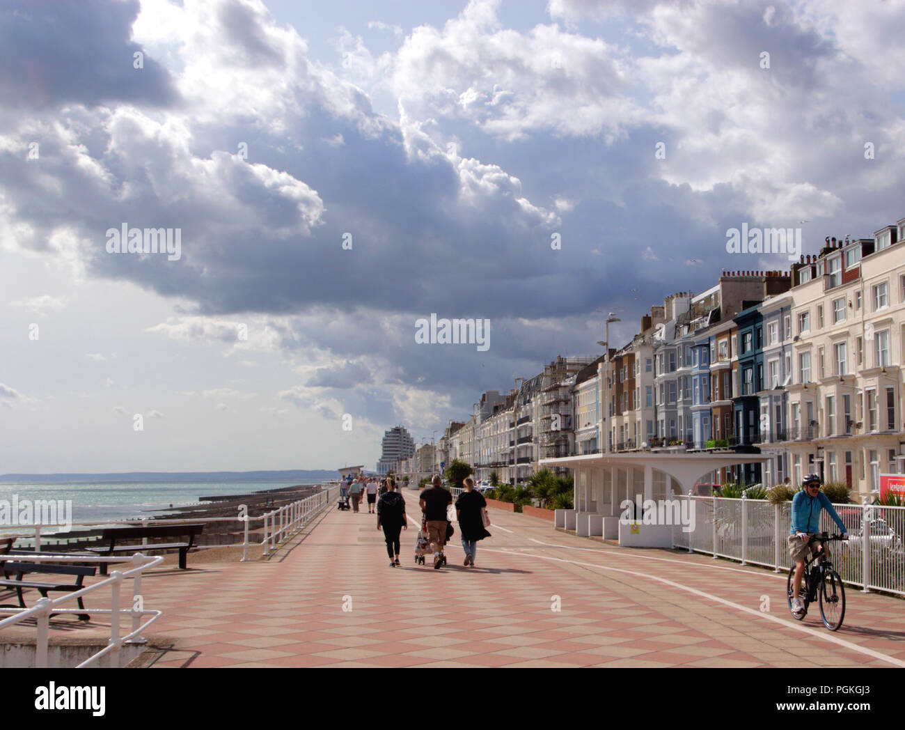 Seafront promenade hastings east sussex hi-res stock photography and ...