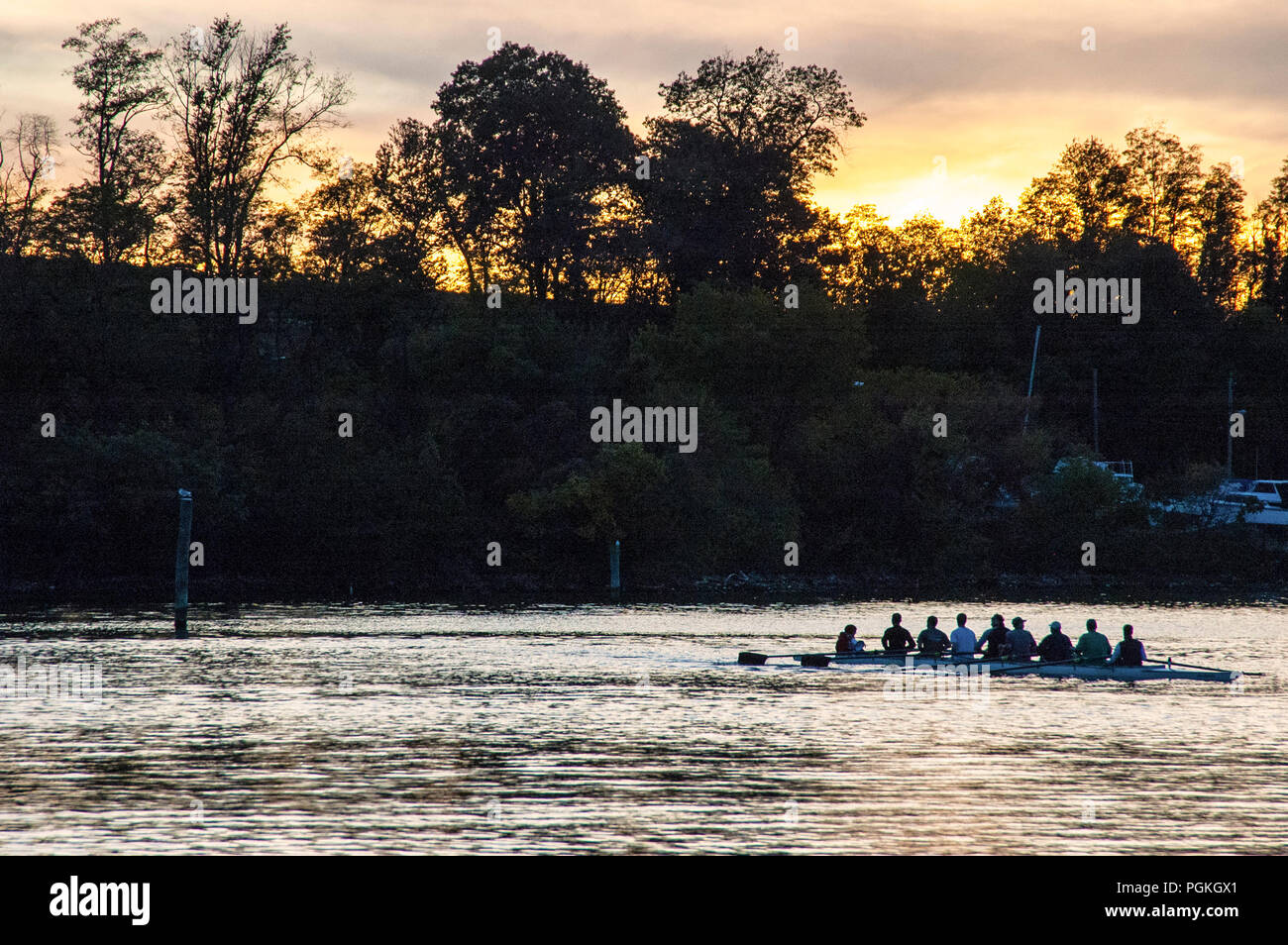 Baltimore Rowing Club on the Patapsco River in Baltimore City, Maryland ...