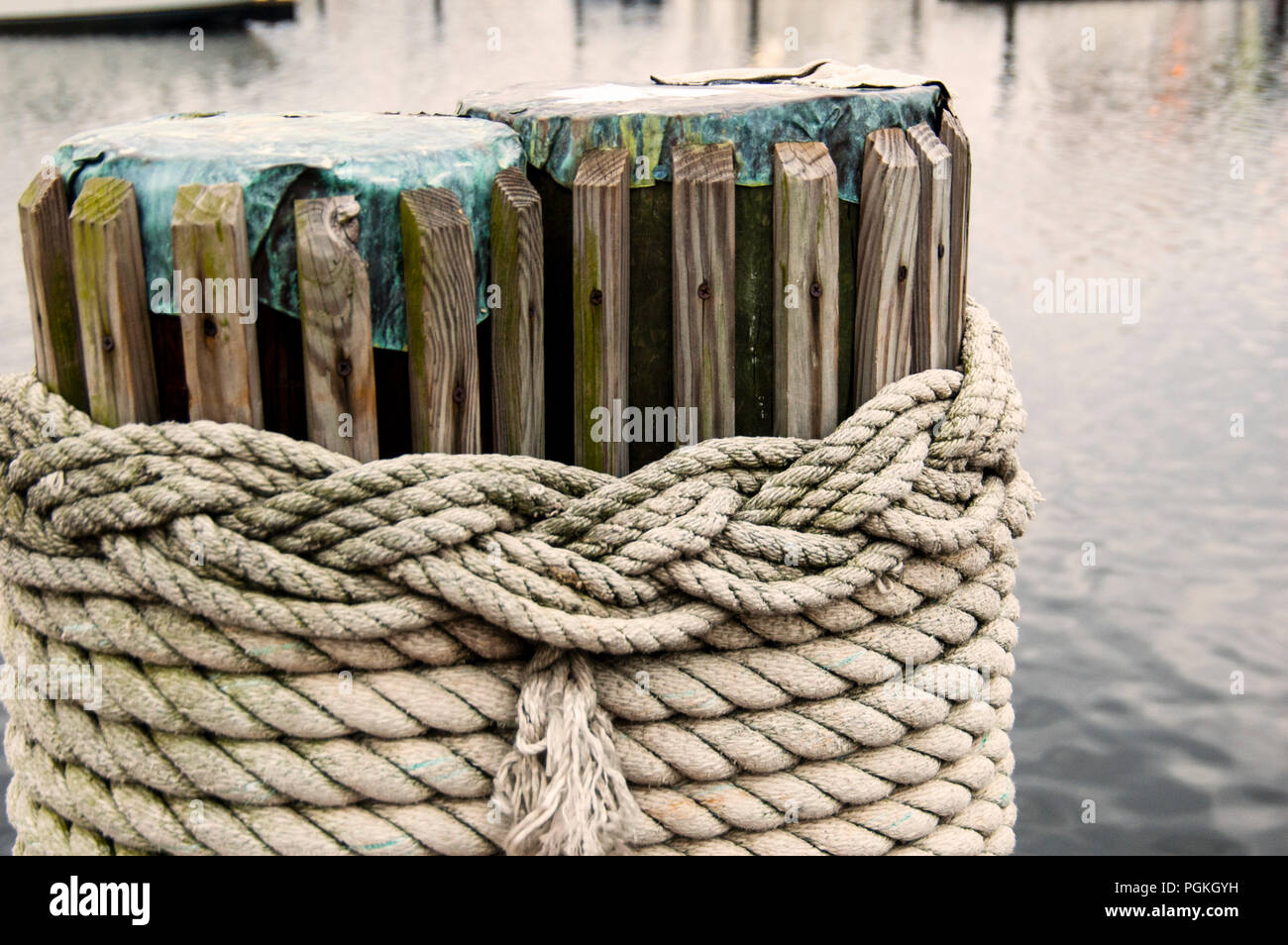 Ship knots in Baltimore's Inner Harbor, Maryland Stock Photo - Alamy