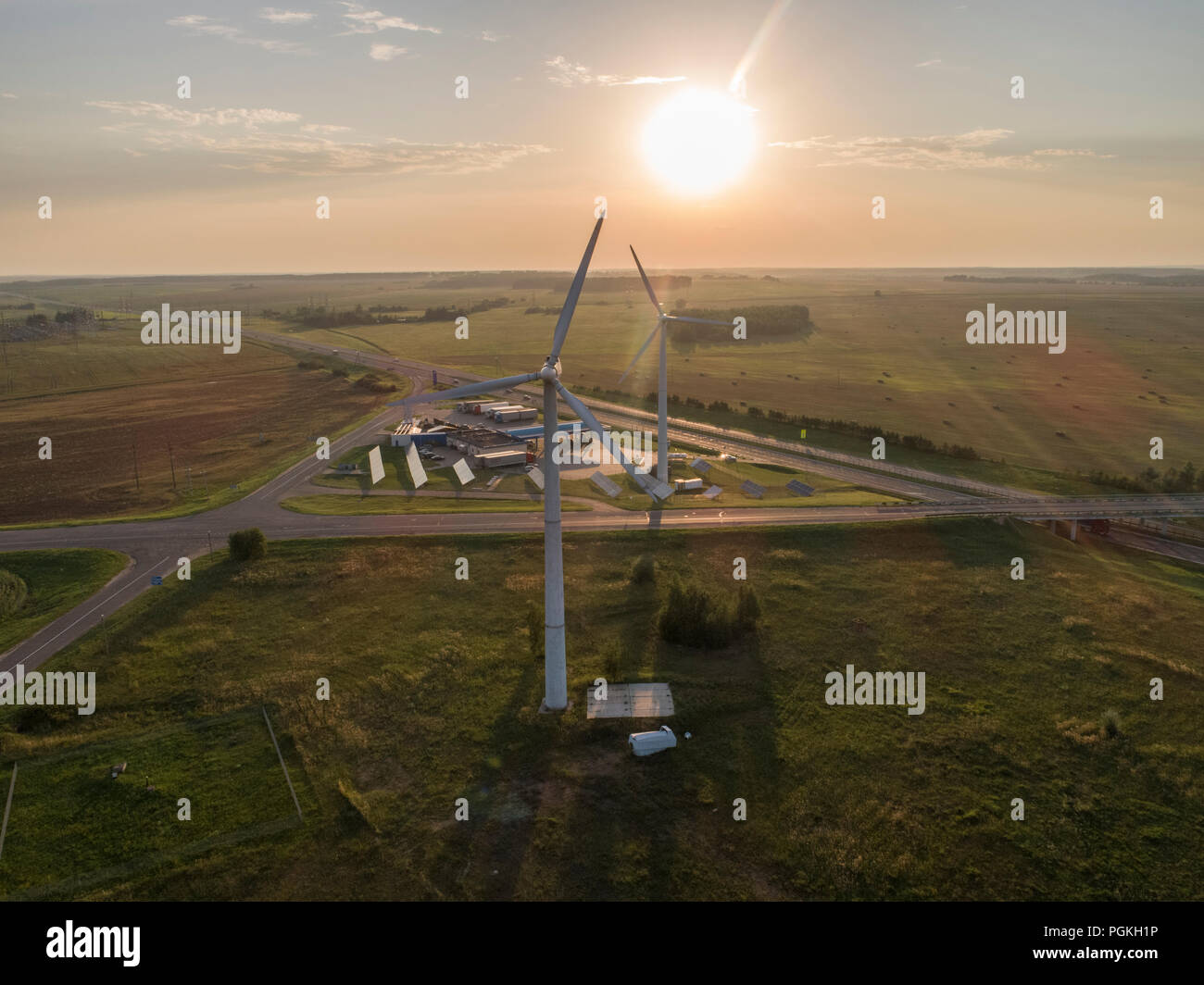 Wind mills during bright day hi-res stock photography and images - Alamy