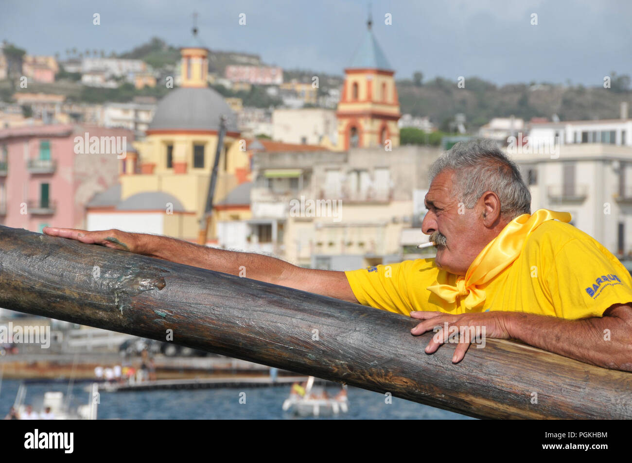 Pozzuoli, Italy. 26th Aug, 2018. The Pennone a Mare is a traditional ...
