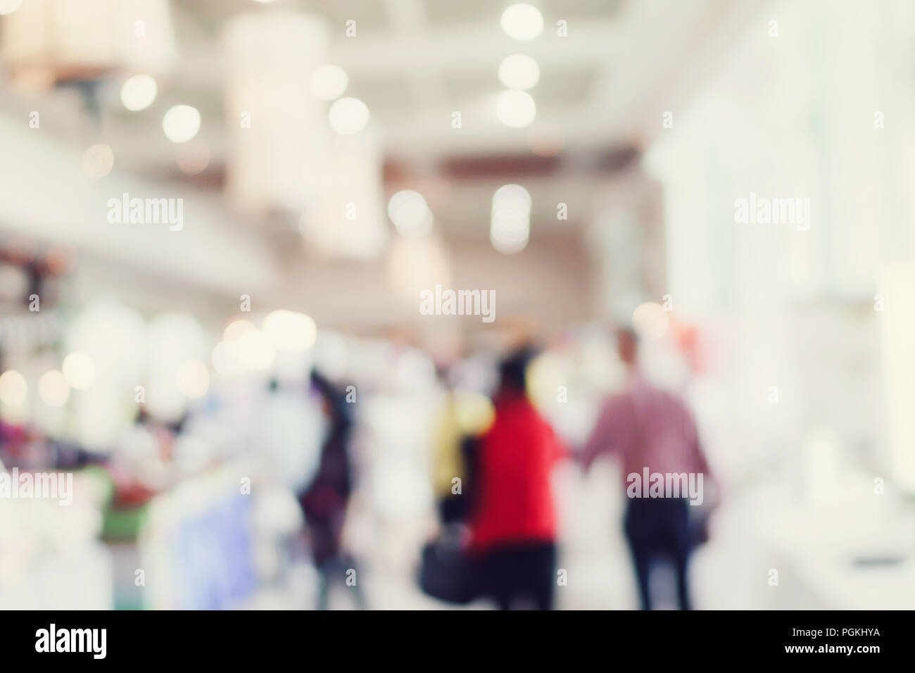 Abstract blurred image of department store use for abstract background ...