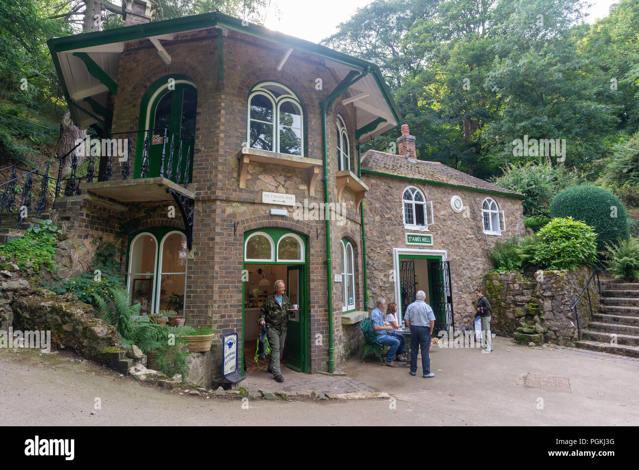 St. Ann's Well cage and housing of a mountain spring in the Malvern ...