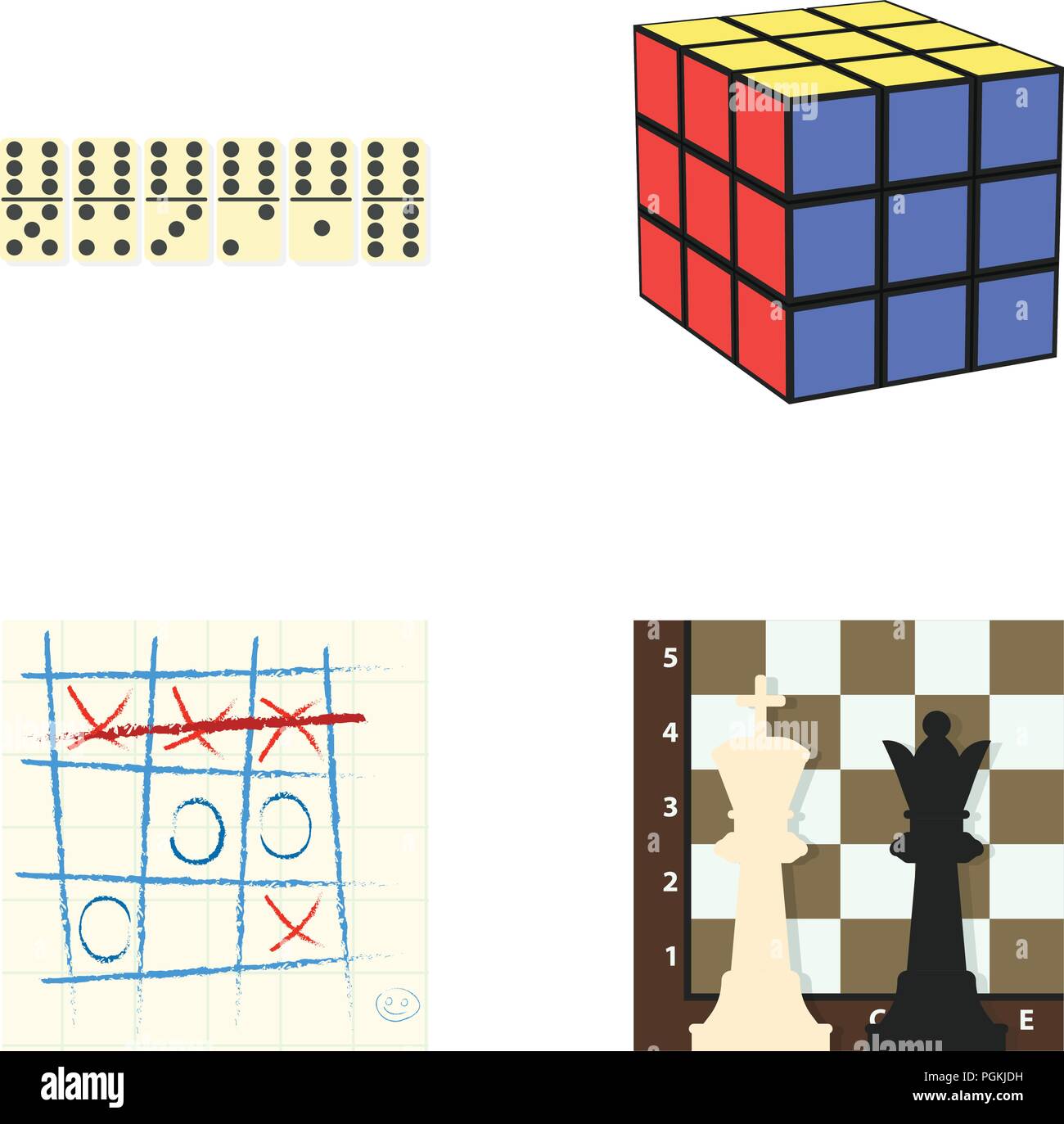 Board game cartoon icons in set collection for design. Game and ...