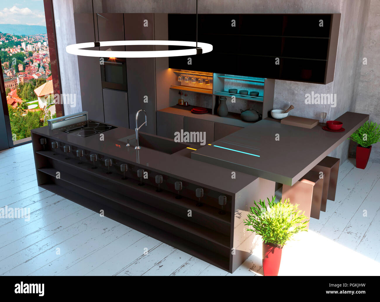 Kitchen furniture, interior design. Furniture and appliances for the ...