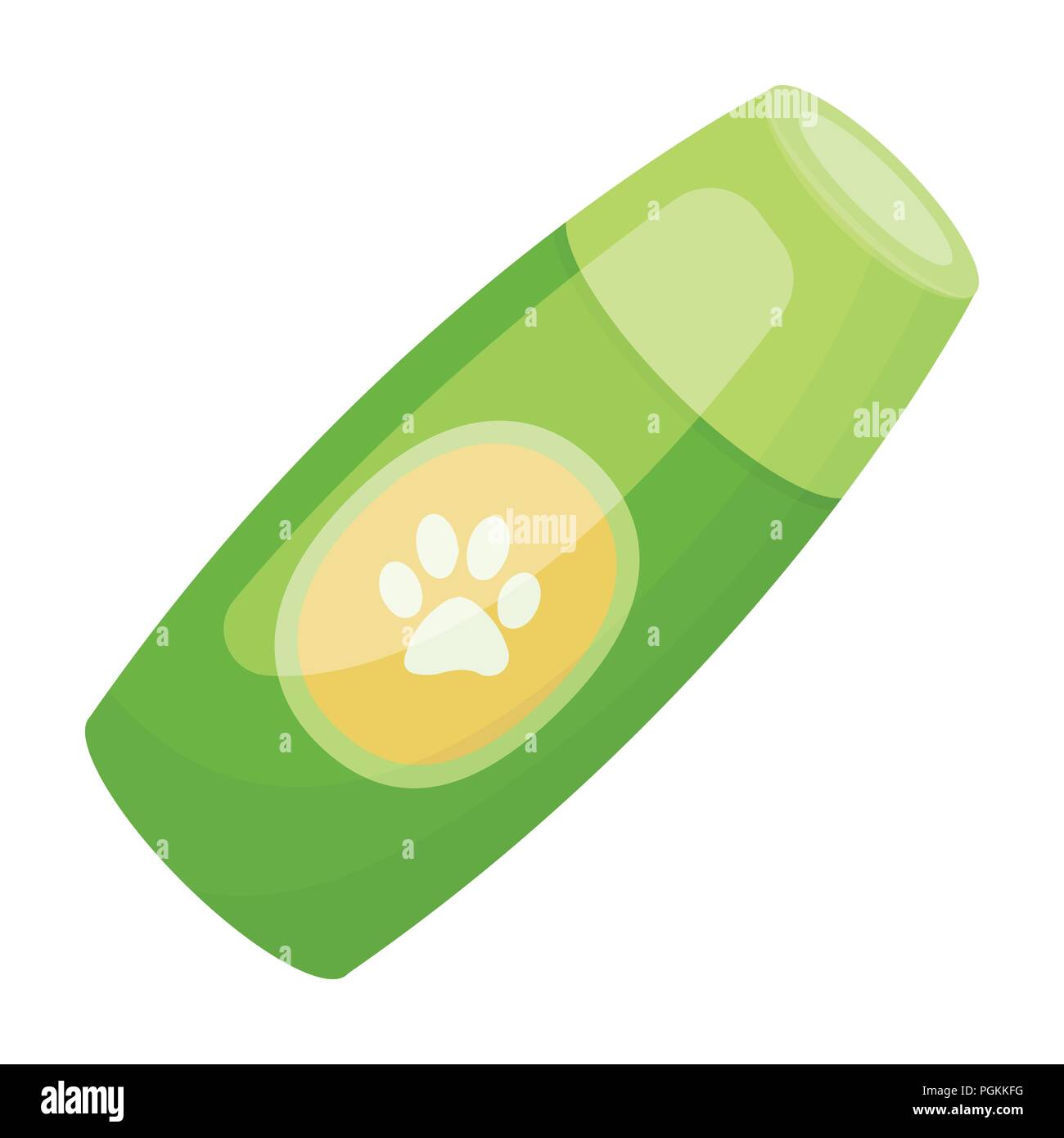 Shampoo for animals.Pet shop single icon in cartoon style vector symbol ...