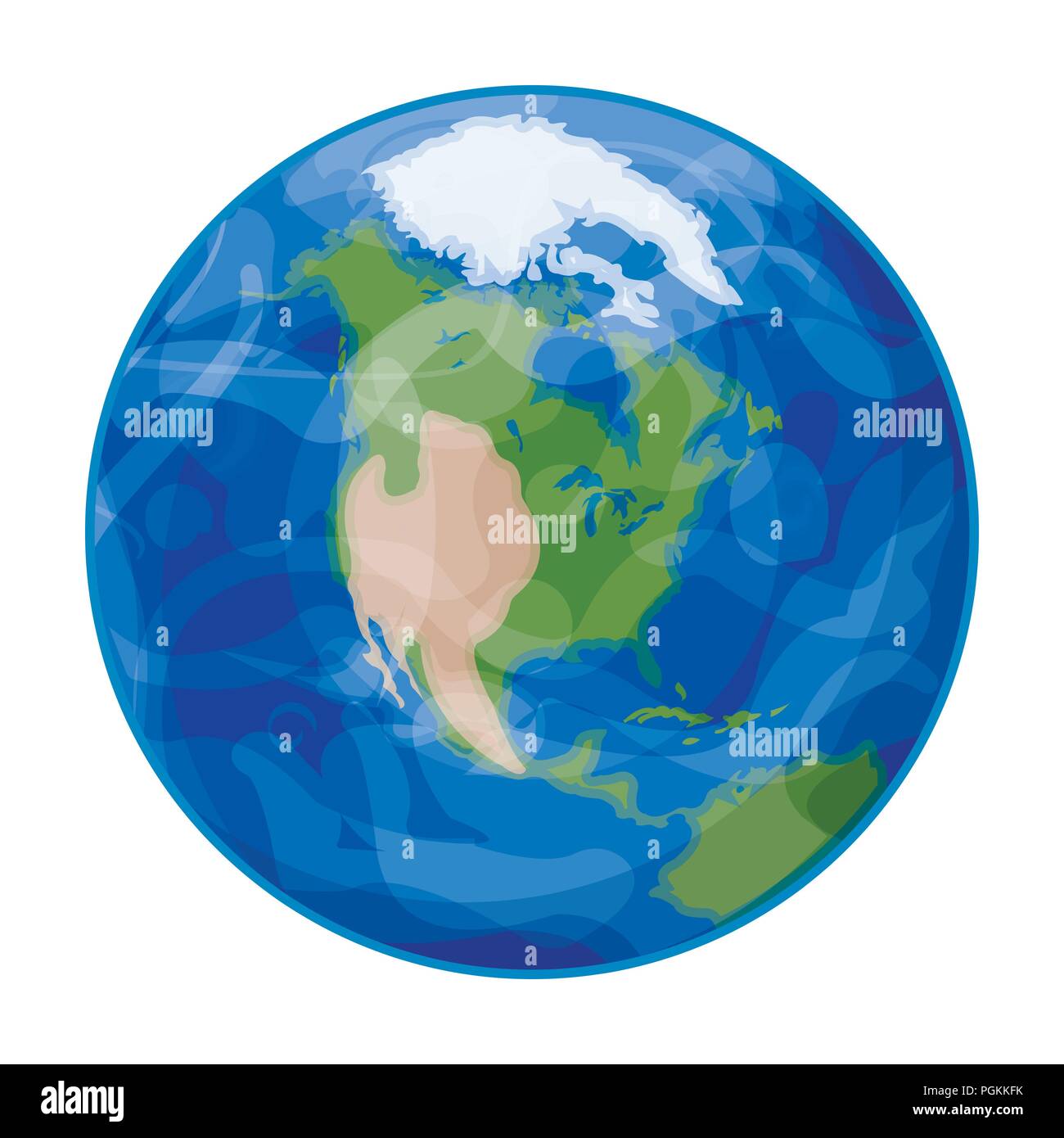 Earth icon in cartoon design isolated on white background. Planets ...