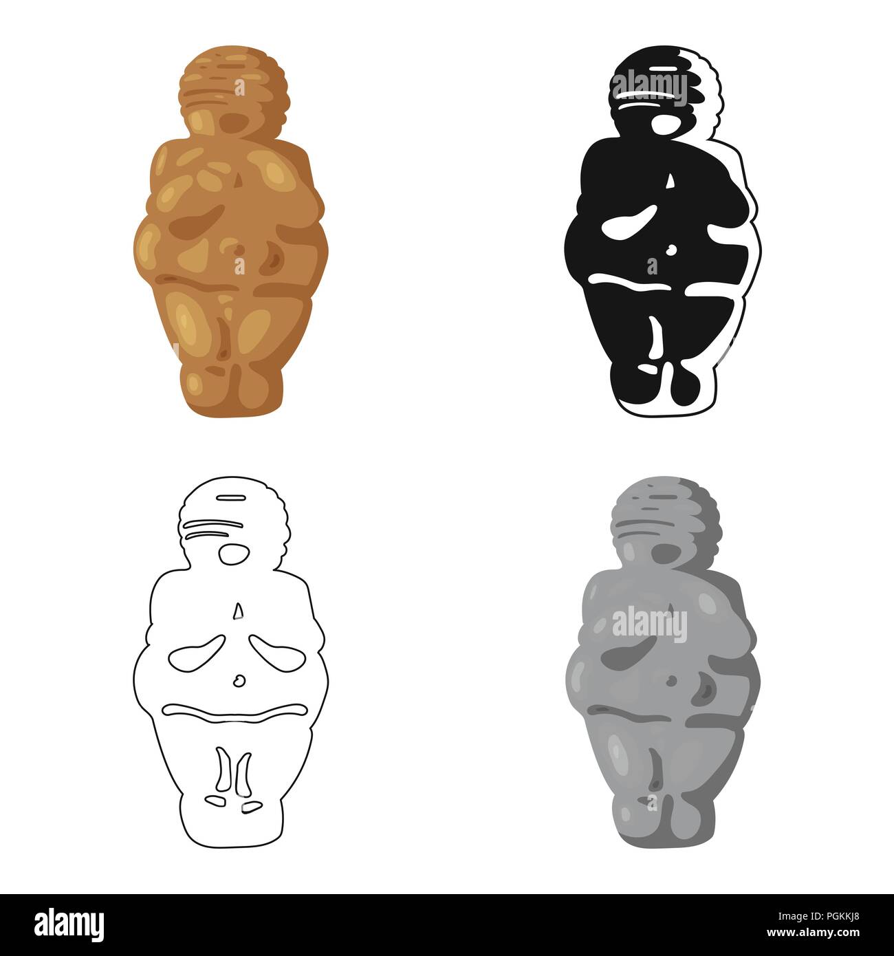 Paleolithic Person Clip Art