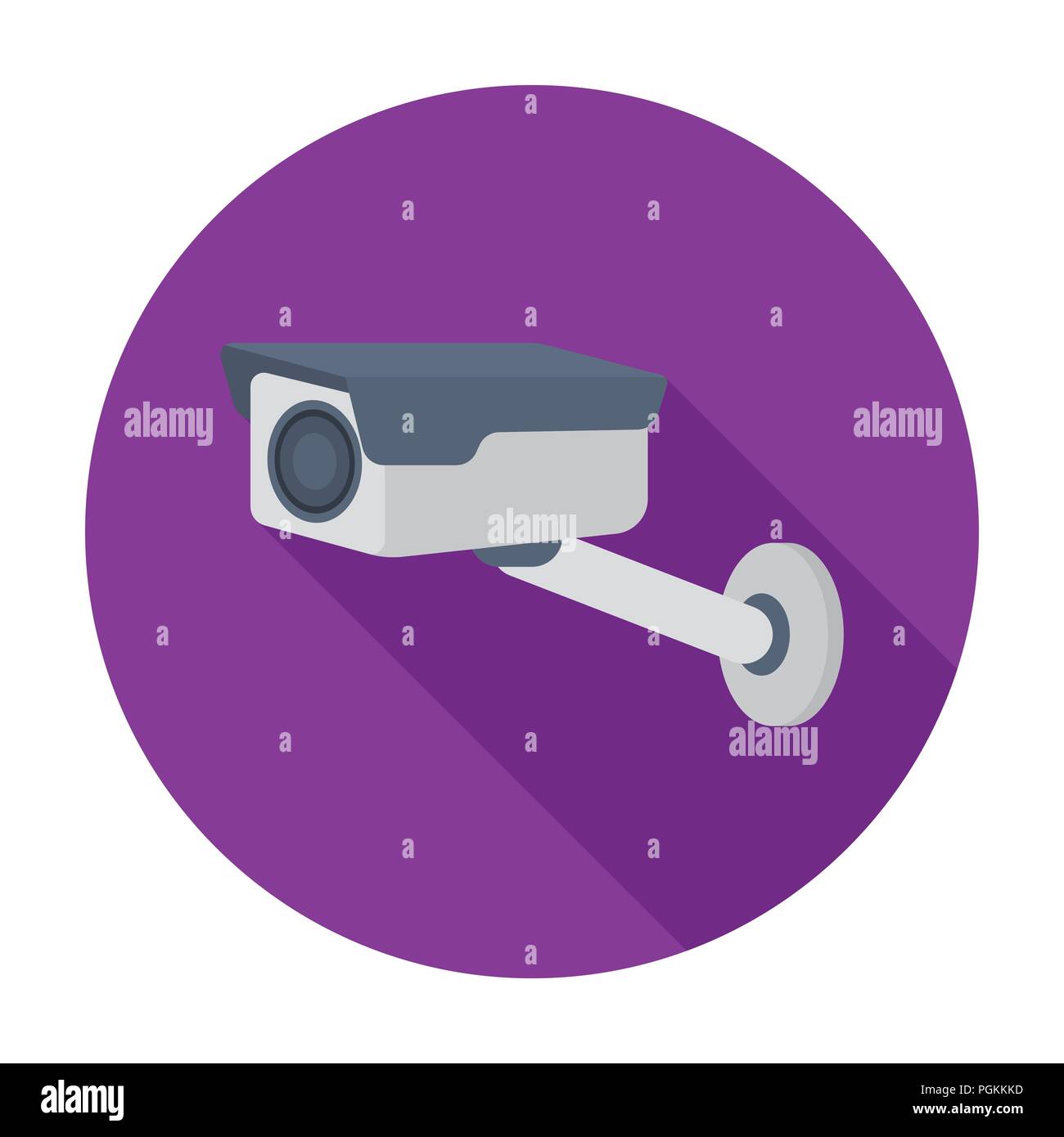 Hidden camera icon in flat style isolated on white background. Hotel ...