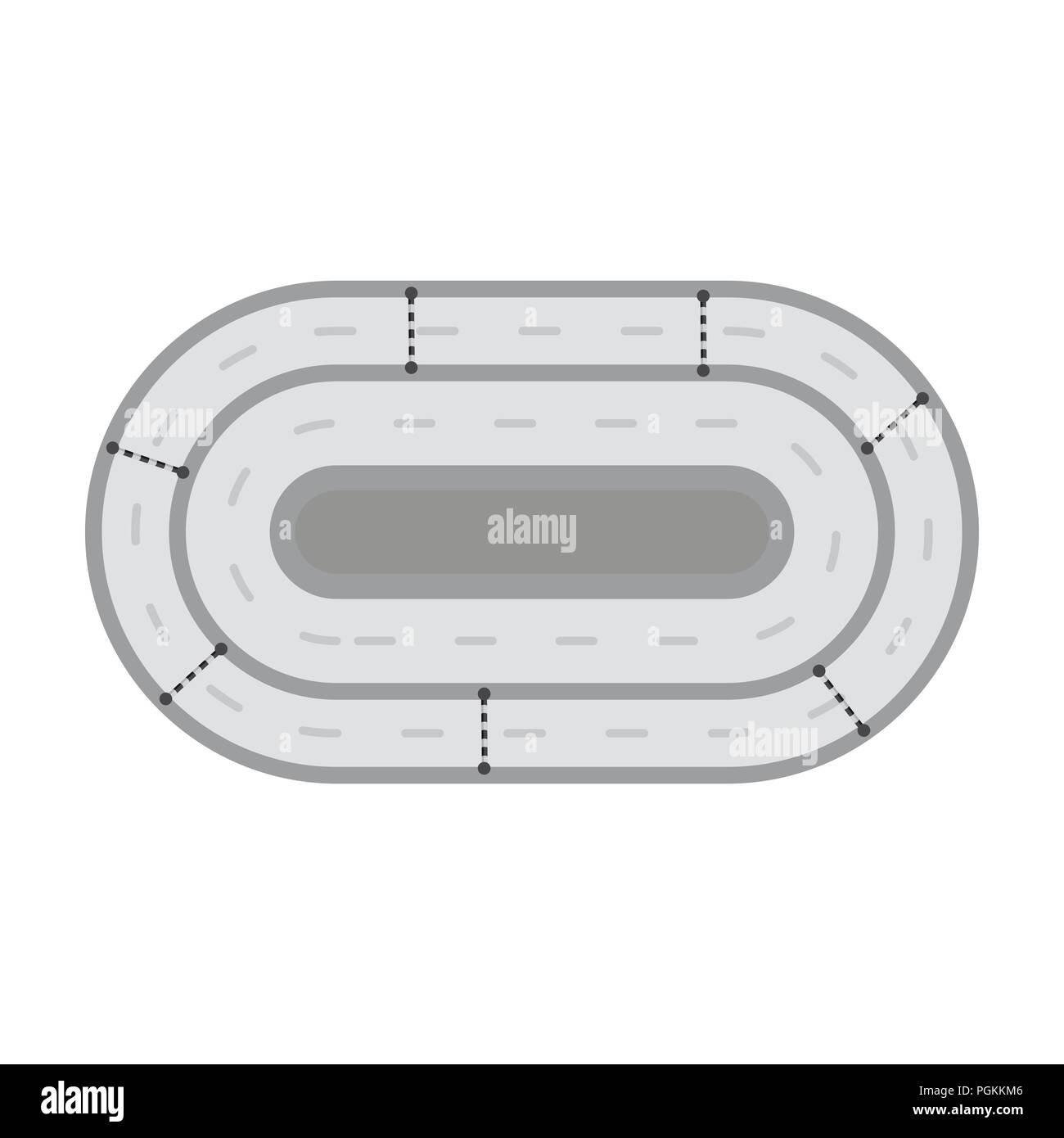 Hippodrome icon in monochrome design isolated on white background ...