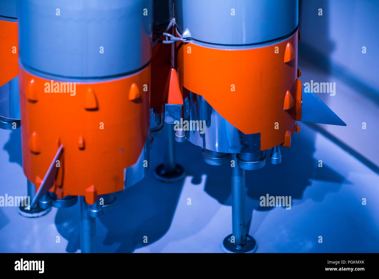 Vintage Rocket Engine Nozzle Close-up Stock Photo - Alamy
