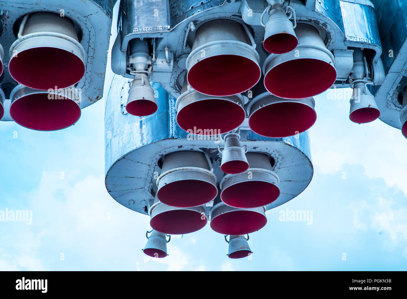 Rocket engines at the start Stock Photo - Alamy