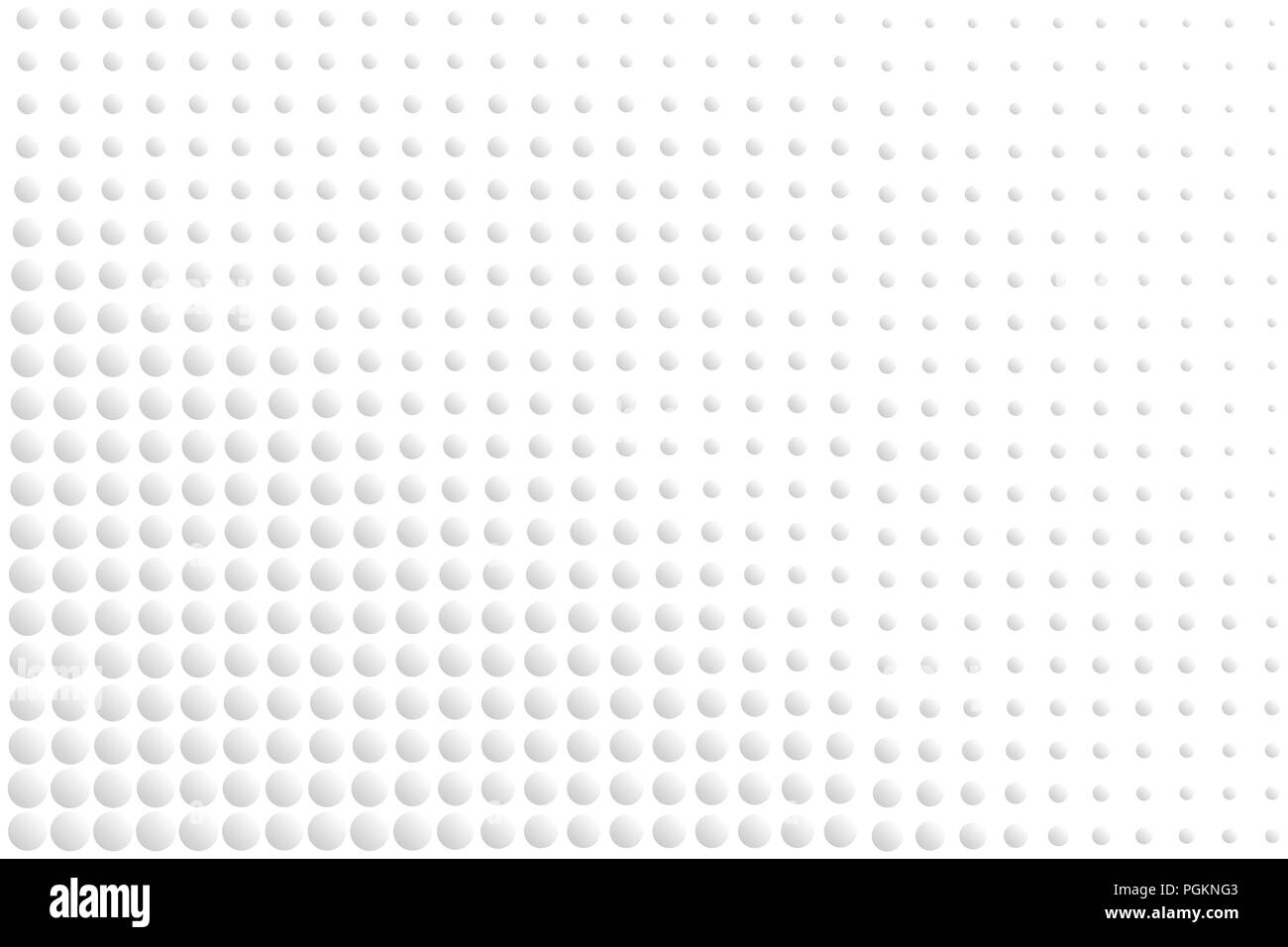 Abstract bumpy surface texture of gradient white and gray round dots ...