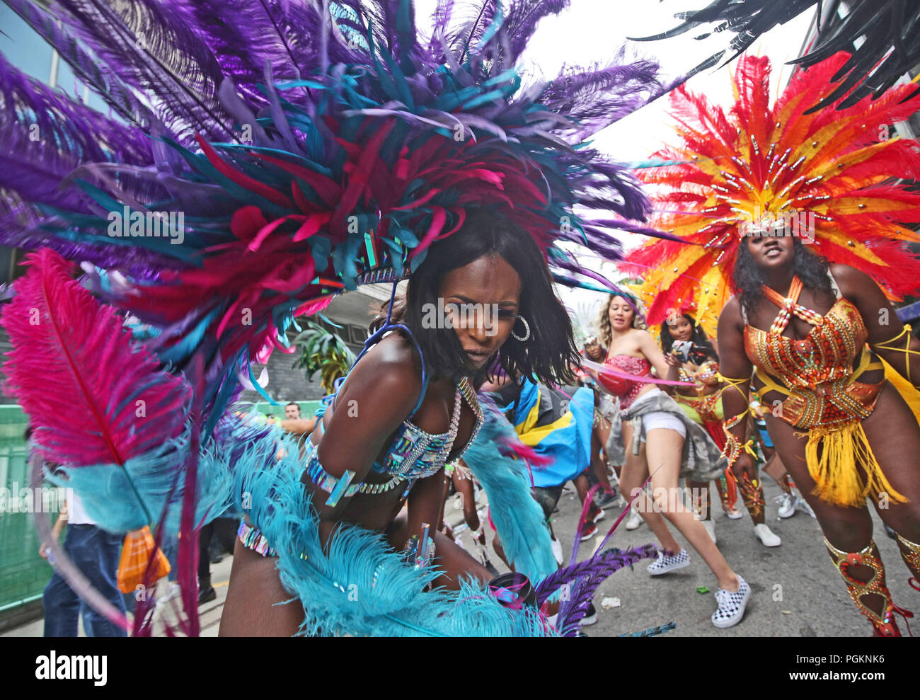 Dancers at the Notting Hill Carnival in west London Stock Photo - Alamy