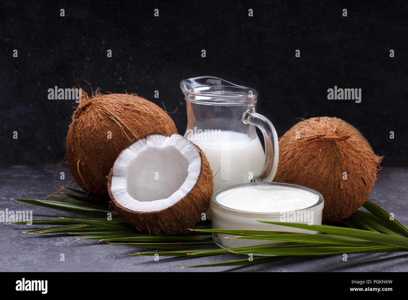 Coconut products hi-res stock photography and images - Alamy