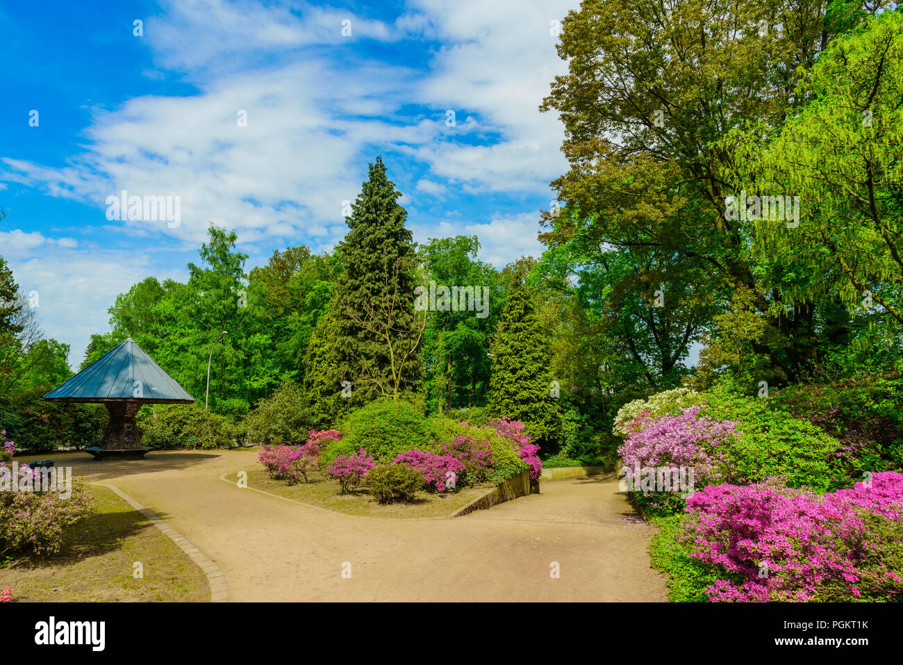 Beautiful garden in spring Stock Photo - Alamy