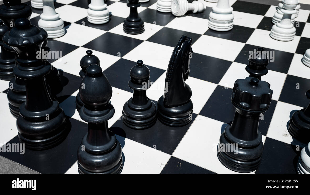 chess board game competition Stock Photo - Alamy
