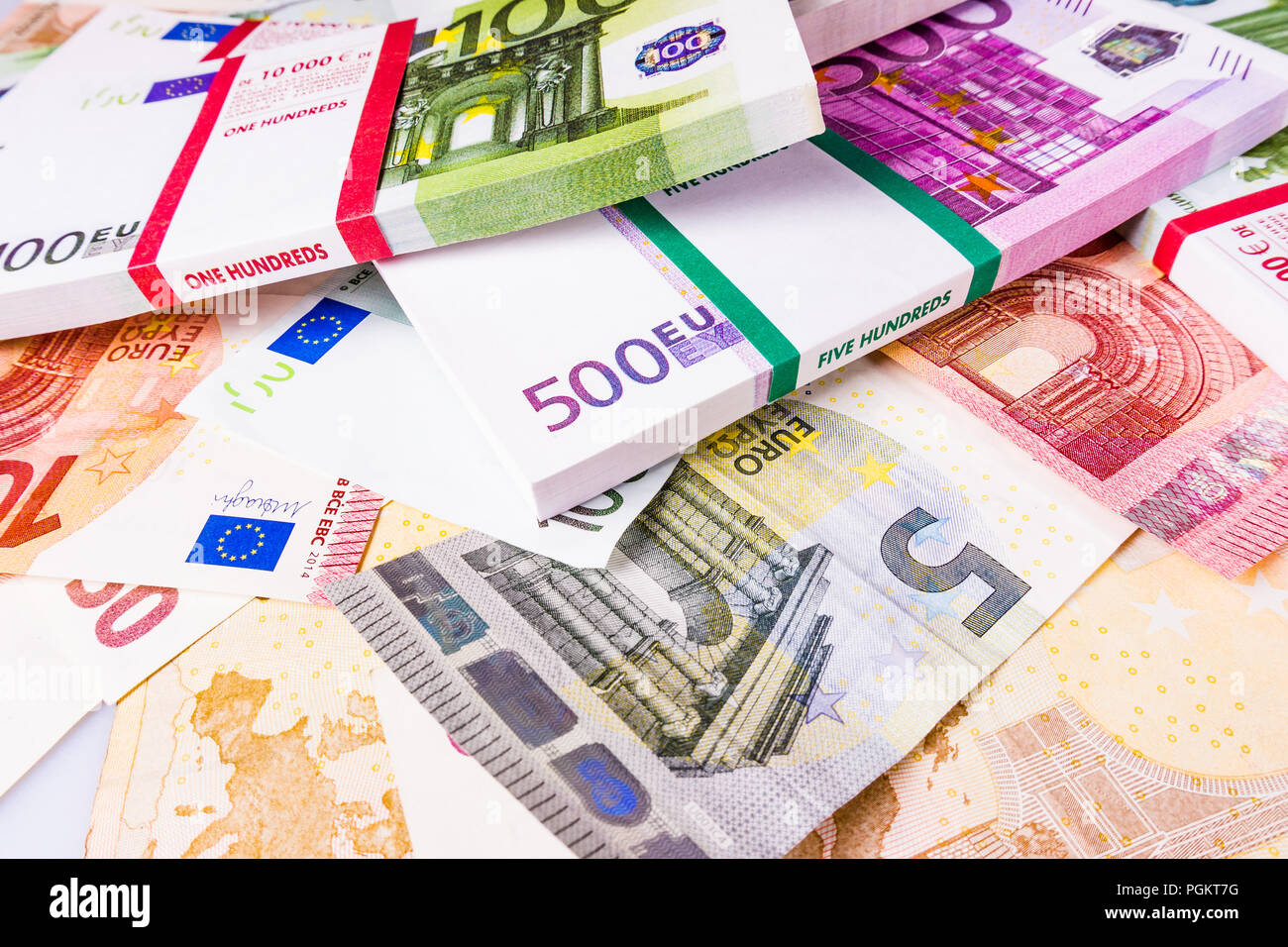 euro banknote as background Stock Photo - Alamy