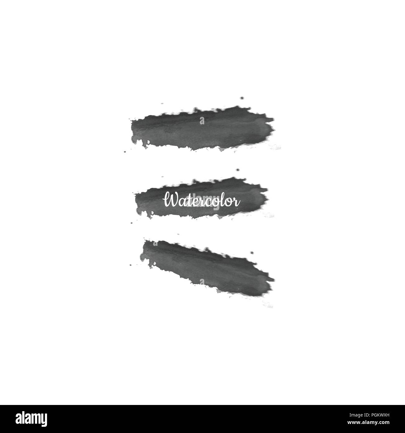 Ink in water black watercolor Stock Vector Images - Alamy