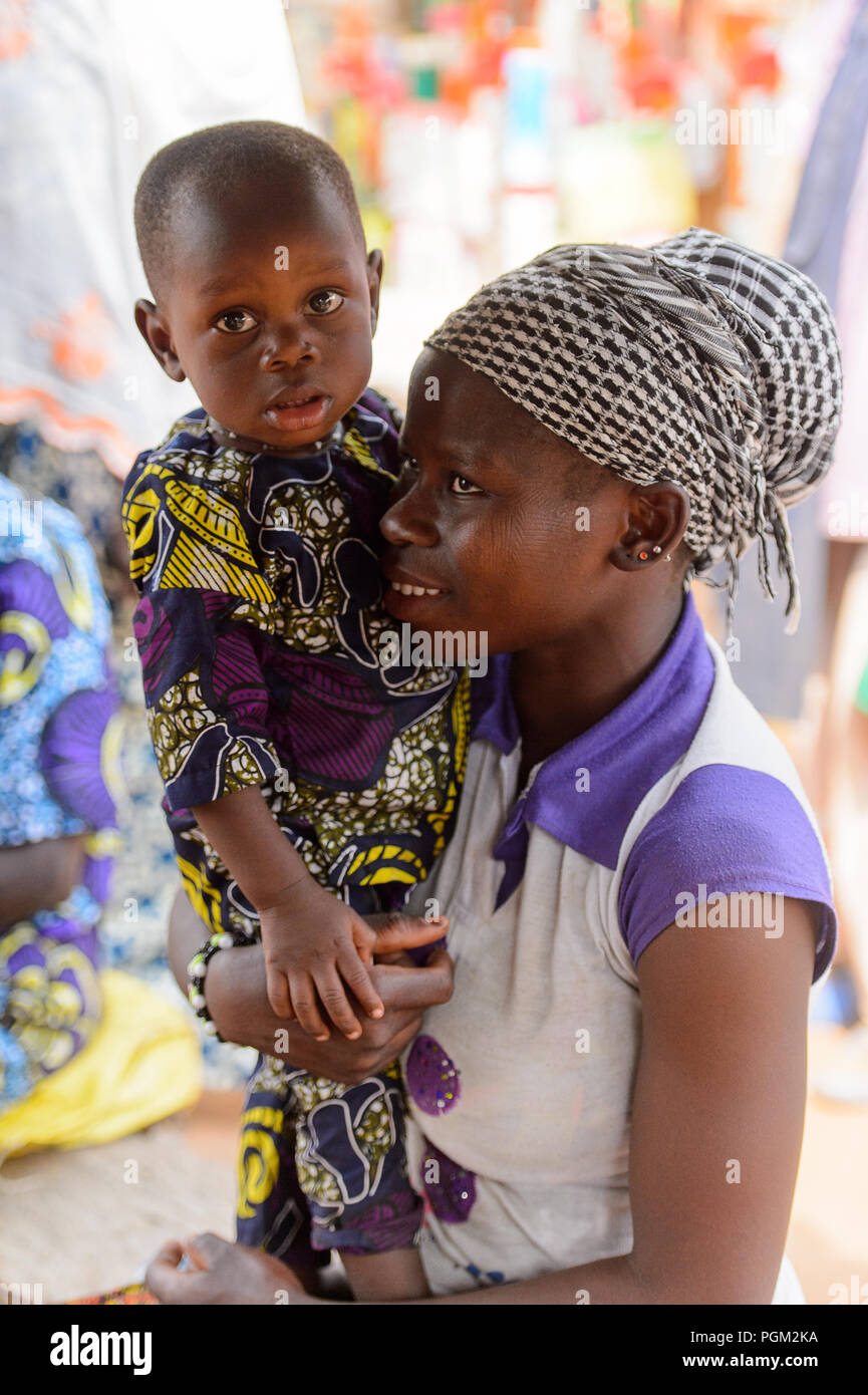BOHICON, BENIN - JAN 12, 2017: Unidentified Beninese baby boy is ...