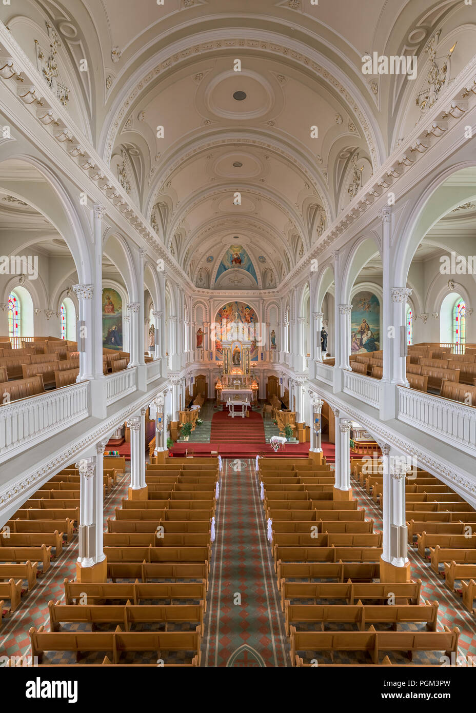 Cheticamp cathedral hi-res stock photography and images - Alamy