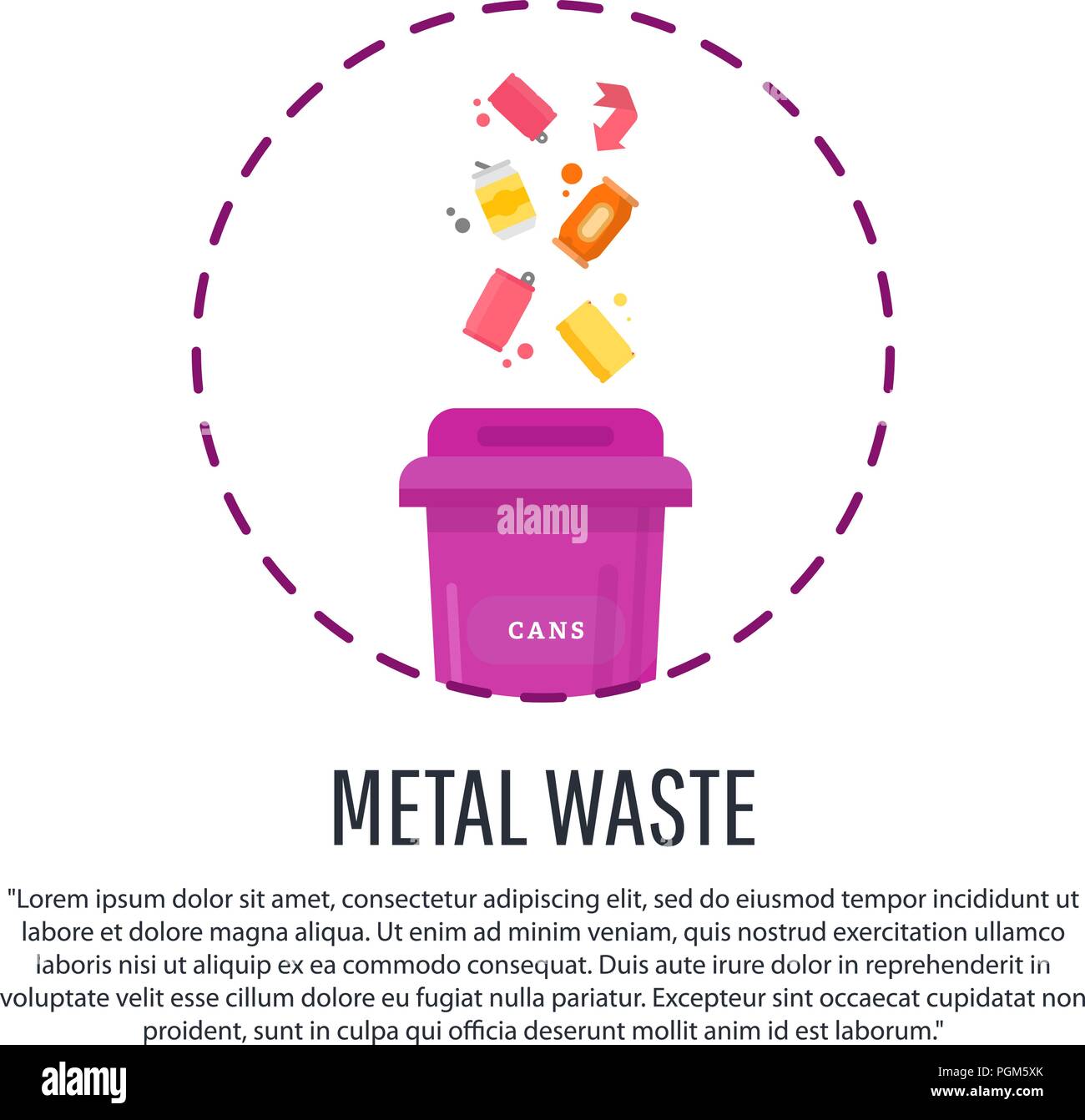 Keep clean and garbage sorting concept Gathering, sorting process of ...